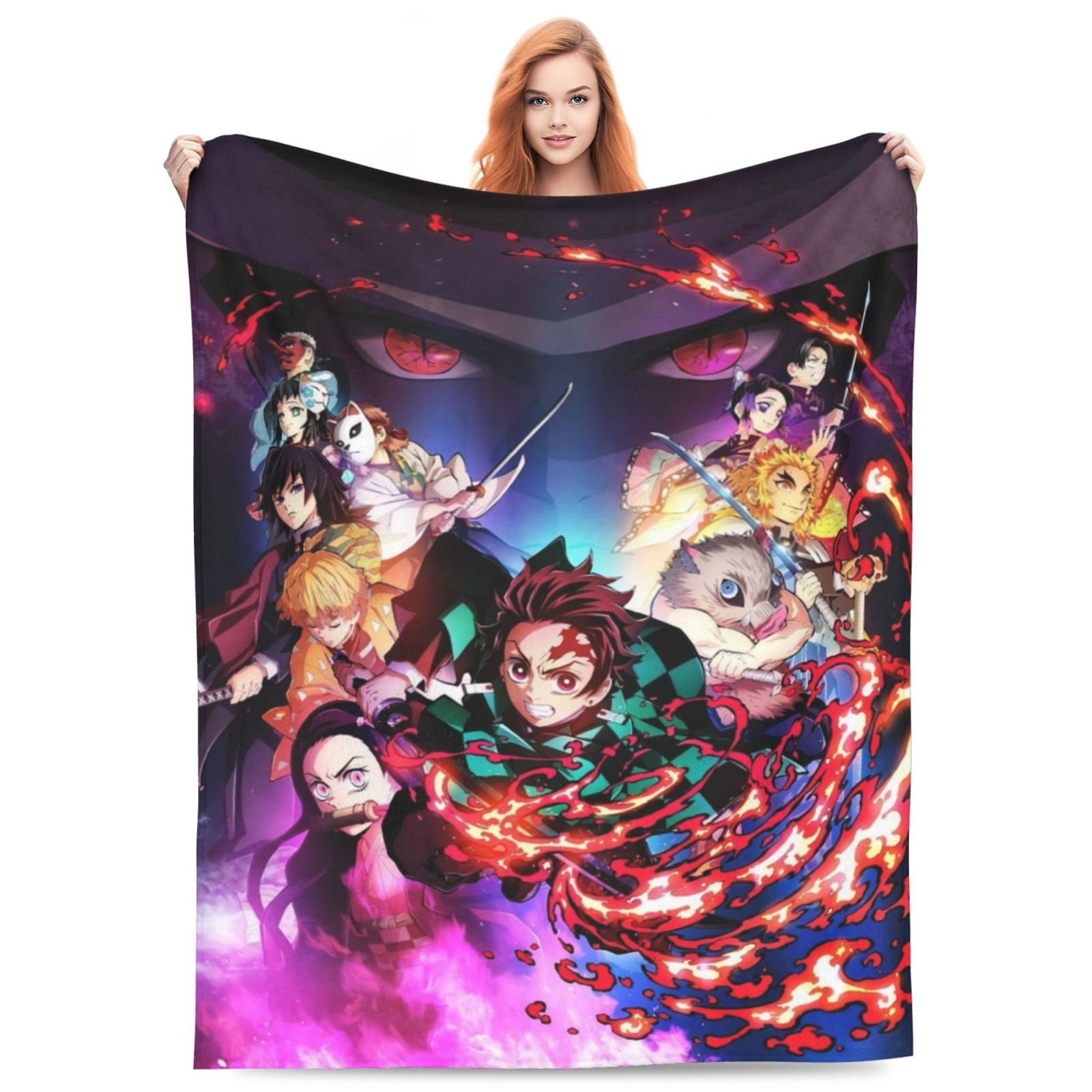 Demon Slayer Blanket Anime Blankets 3d Print Throw Blankets For Couch ...