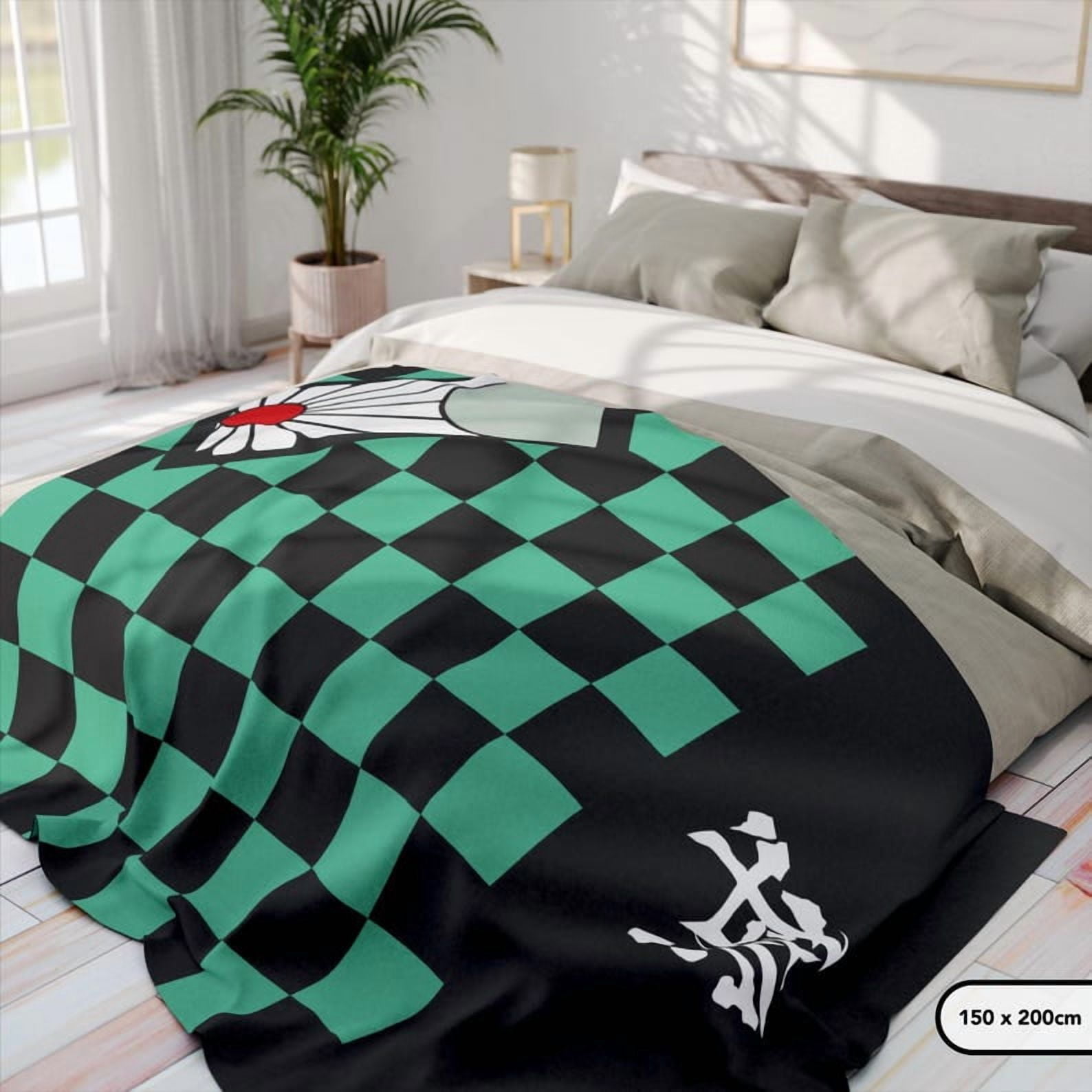 Demon Slayer Blanket Anime Demon Slayer Tanjiro Anime blanket for Anime ...