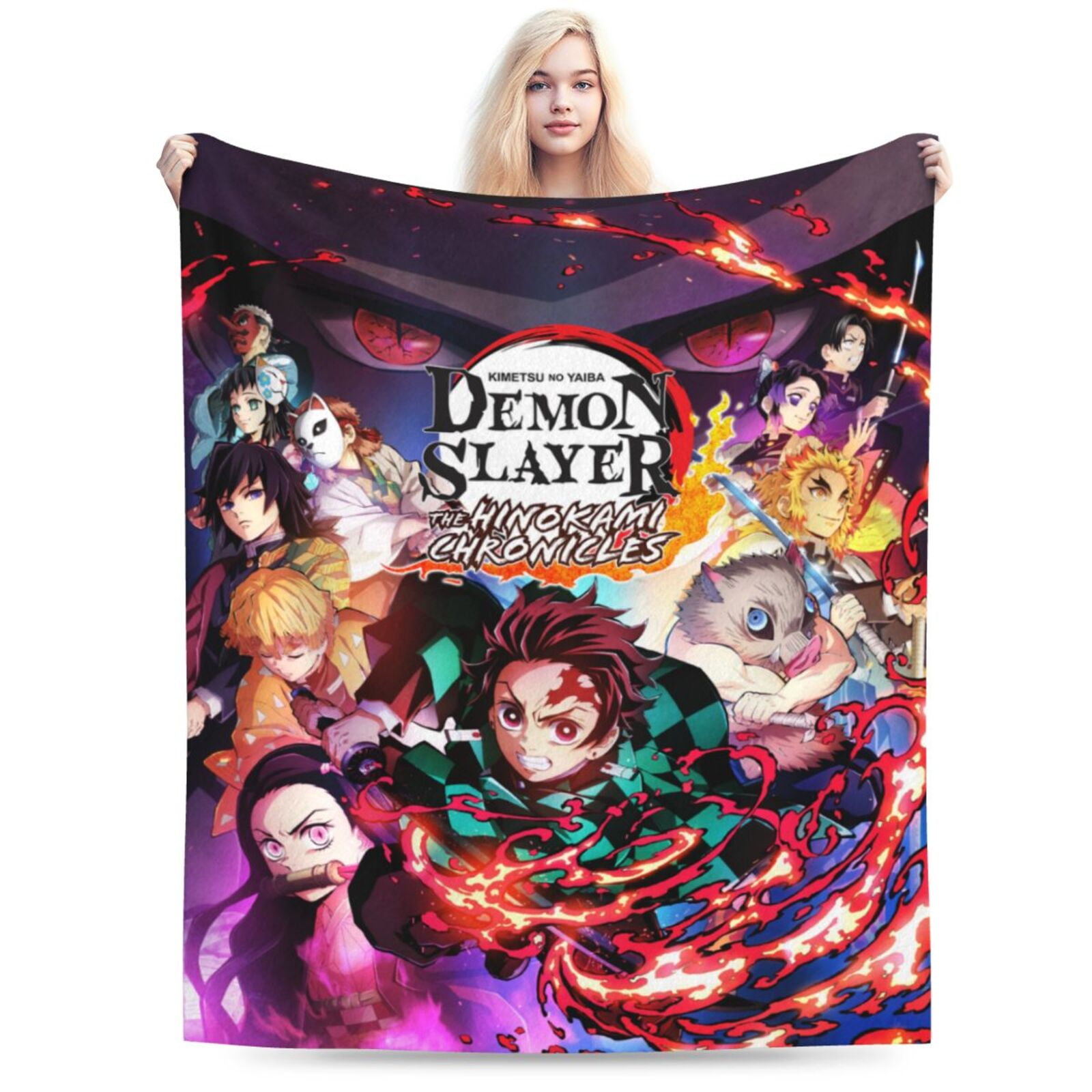 Demon Slayer Blanket, Anime Throw Blanket, Cozy Soft Lightweight ...