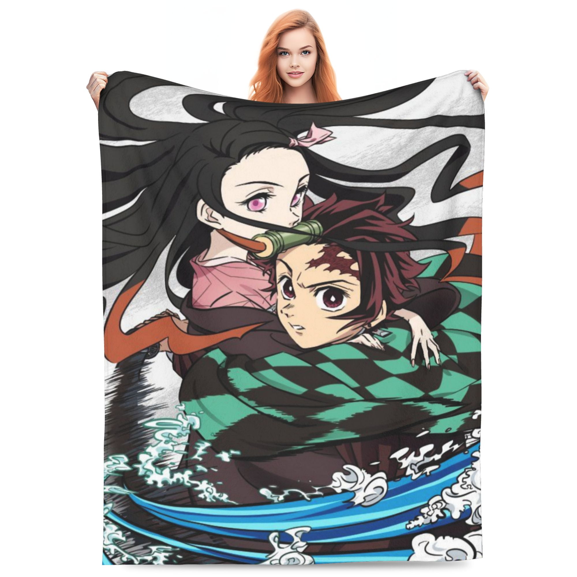 Demon Slayer Blanket Lightweight Throw Blanket Flannel Fleece ...