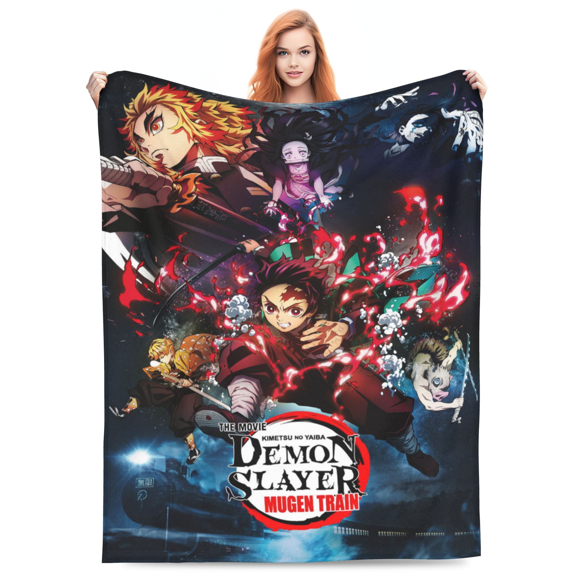 Demon Slayer Blanket Lightweight Throw Blanket Flannel Fleece ...