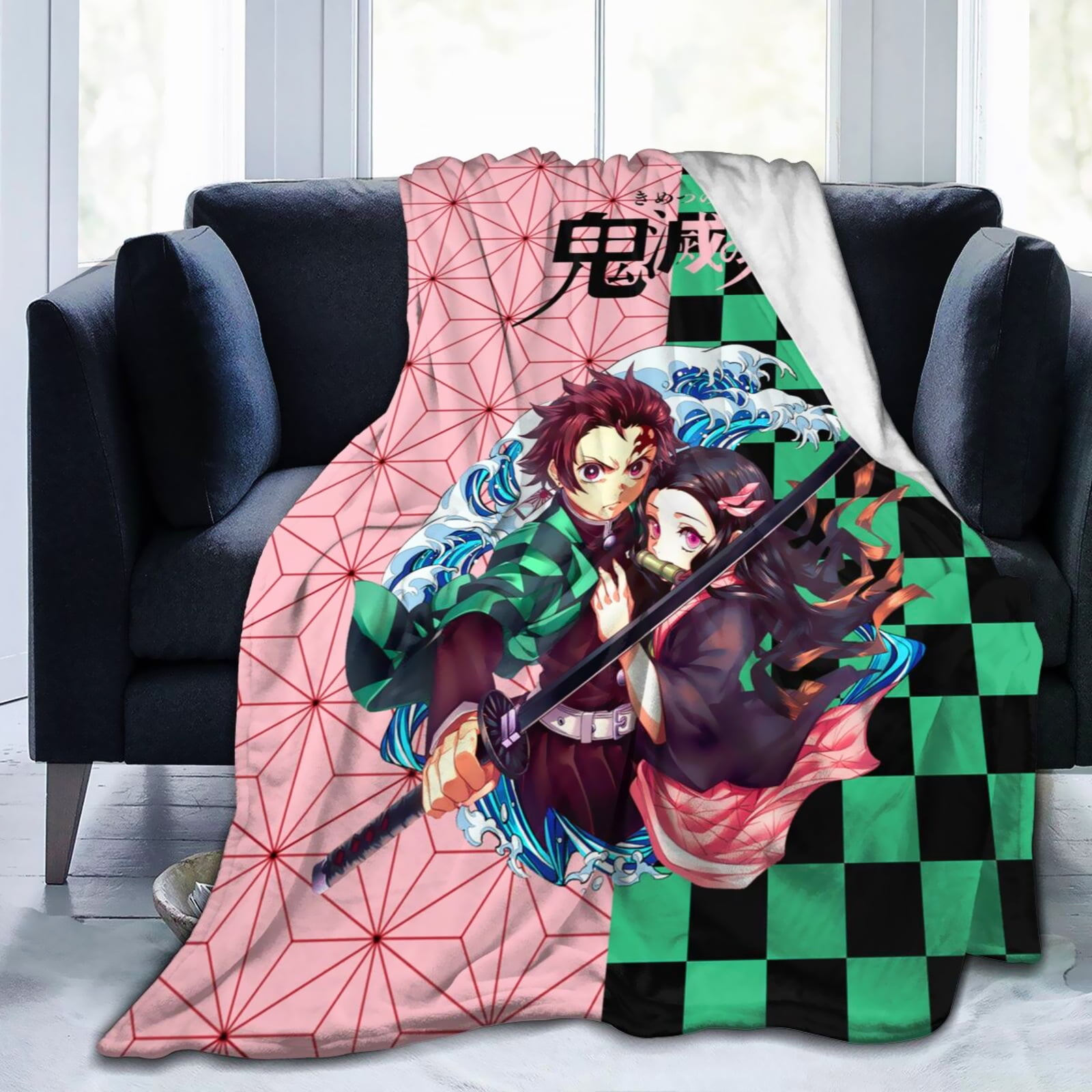 Demon Slayer Blanket Warm Flannel Anime Stuff Throw Blankets Gifts for ...