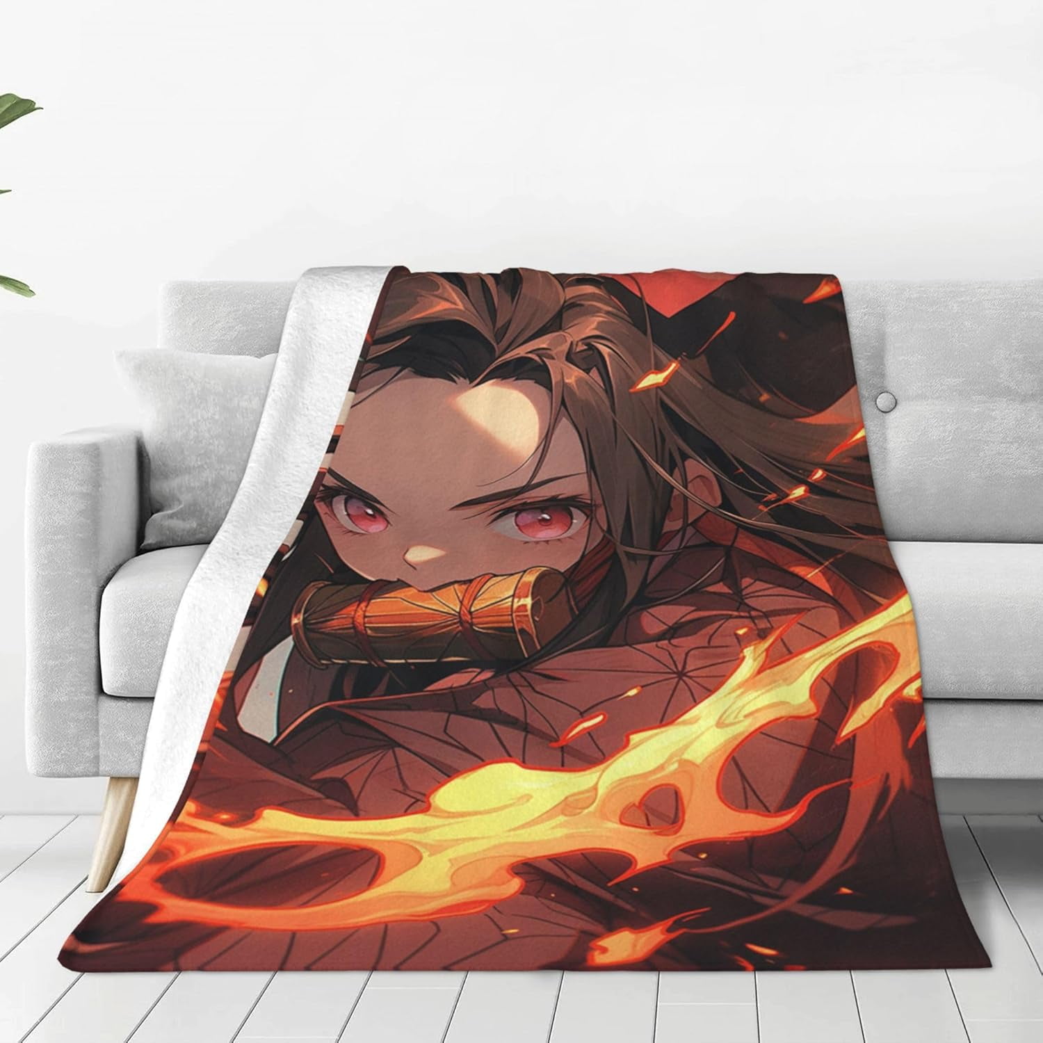 Demon Slayer Blanketskimetsu No Yaiba Throw Blanketsair Conditioning Quiltsmattresssoft And