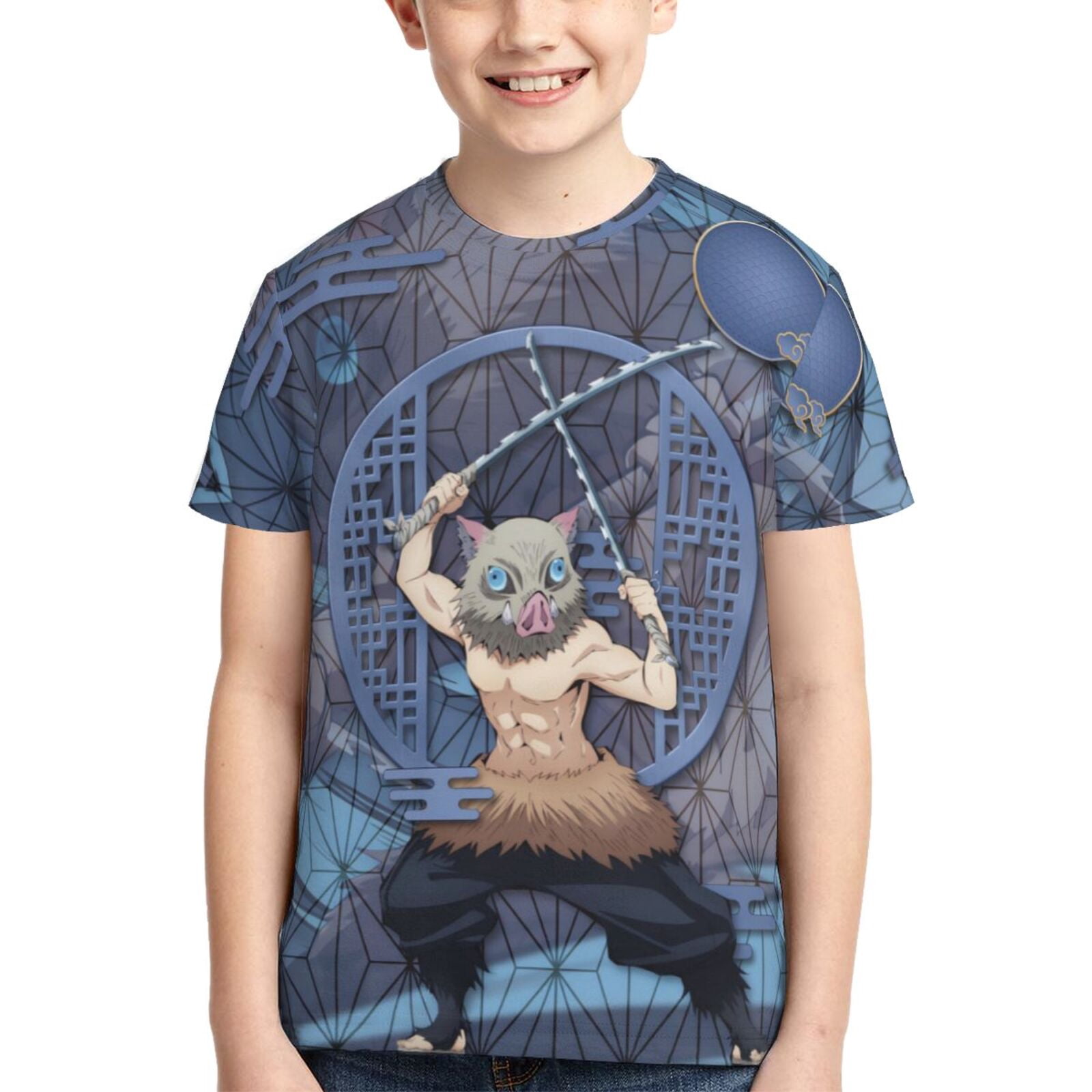 Demon Slayer Boys Girls T-Shirt 3d Print Graphic Short Sleeve Tee Shirt ...