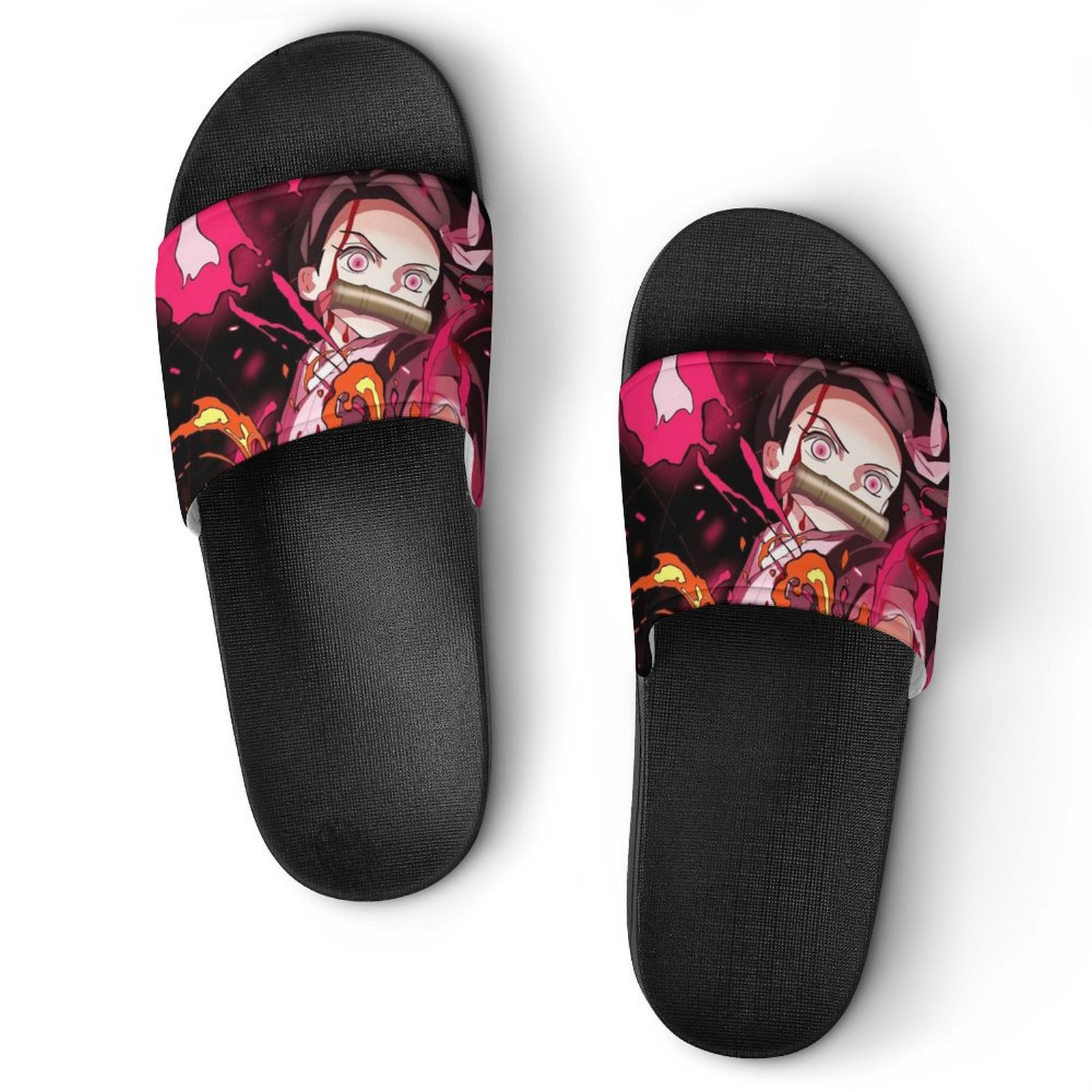 Demon Slayer Boys Slide Sandals, Comfort Casual Pool Slide Outdoor ...