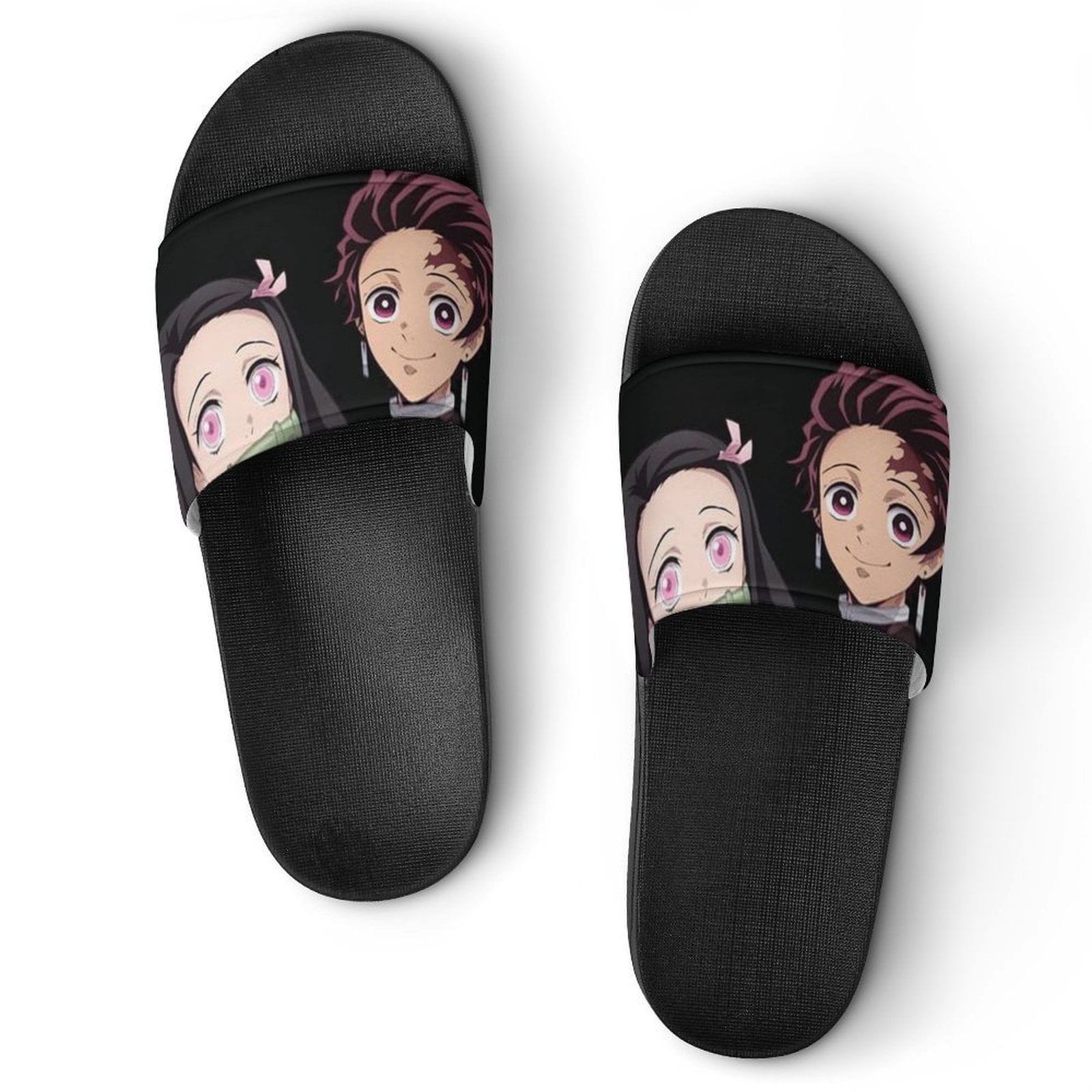 Demon Slayer Boys Slide Sandals, Comfort Casual Pool Slide Outdoor ...