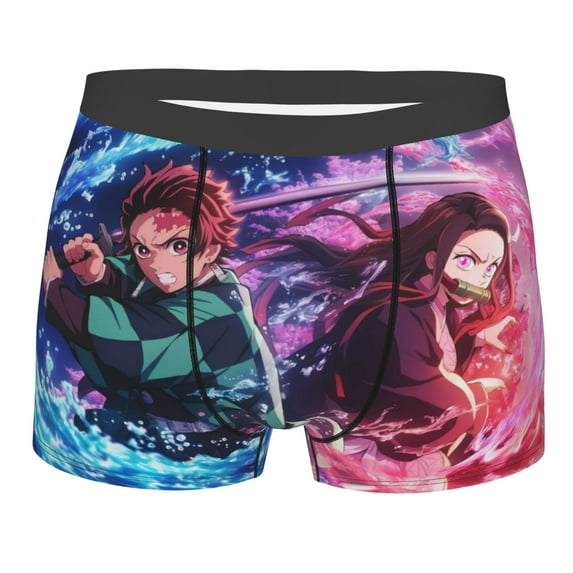 Demon Slayer Breathable Men's Boxer Briefs Underwear Cool Stretch ...