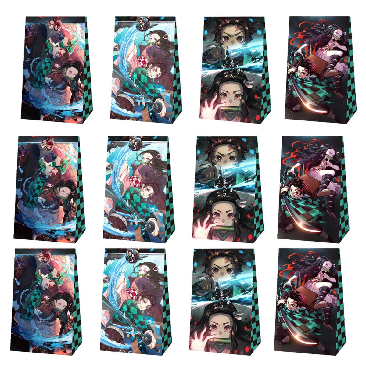 Demon Slayer Candy Bags Birthday Goodie Party Favor Decorations Treat ...