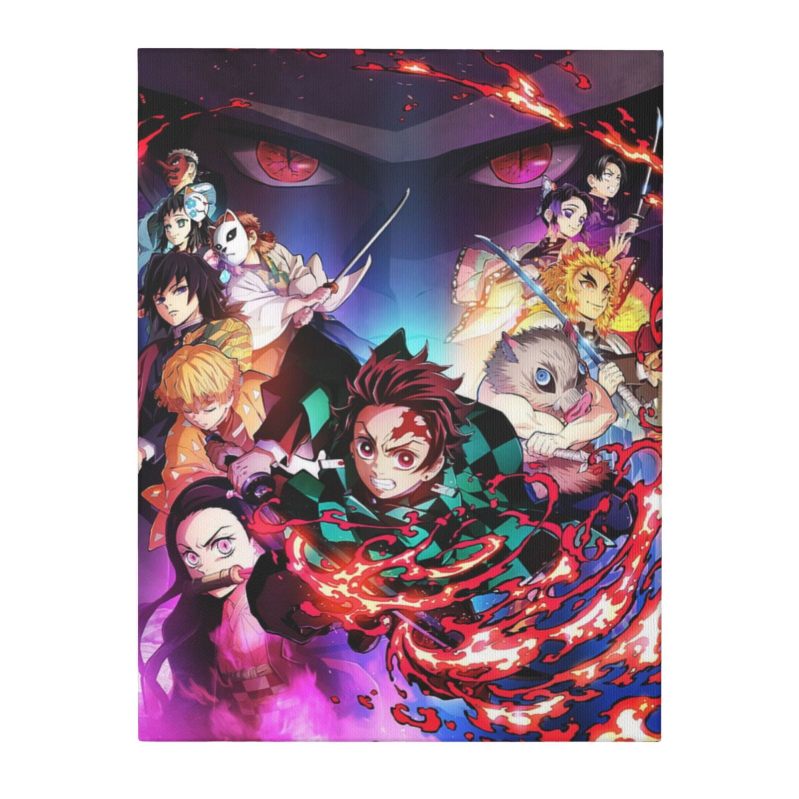 Demon Slayer Canvas Poster Print, Anime Painting, Wall Art For Living ...