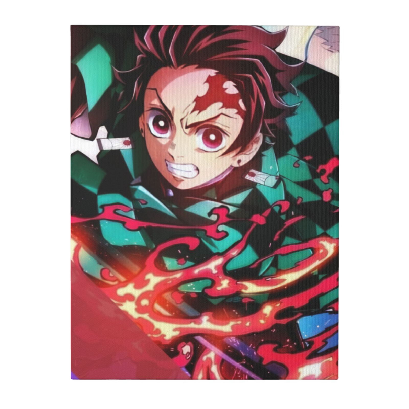Demon Slayer Canvas Poster Print, Anime Painting, Wall Art For Living ...