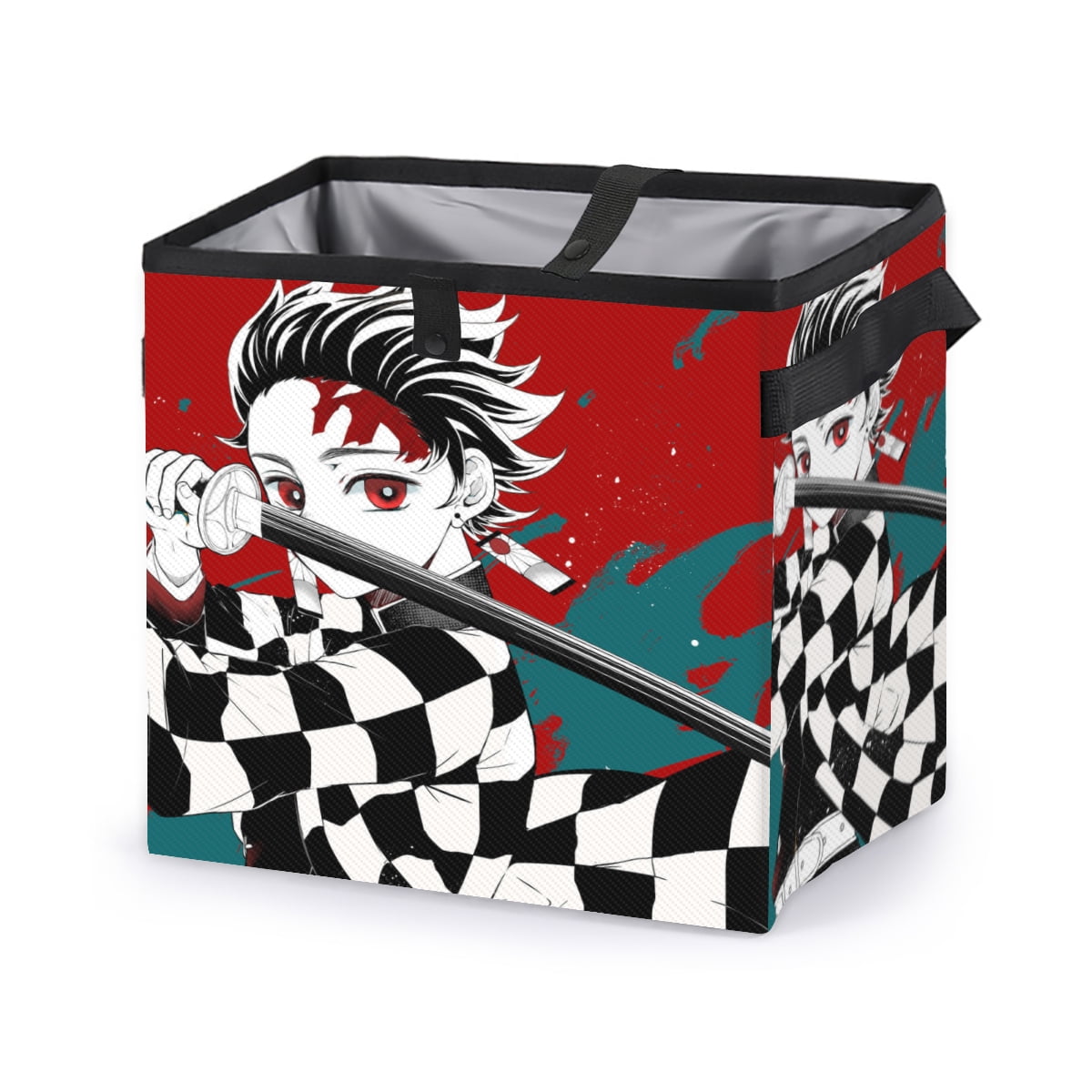 Demon Slayer Car Trash Can - Car Trash Bag Foldable Portable Trash Can ...