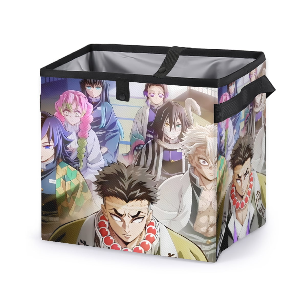 Demon Slayer Car Trash Can - Car Trash Bag Foldable Portable Trash Can ...