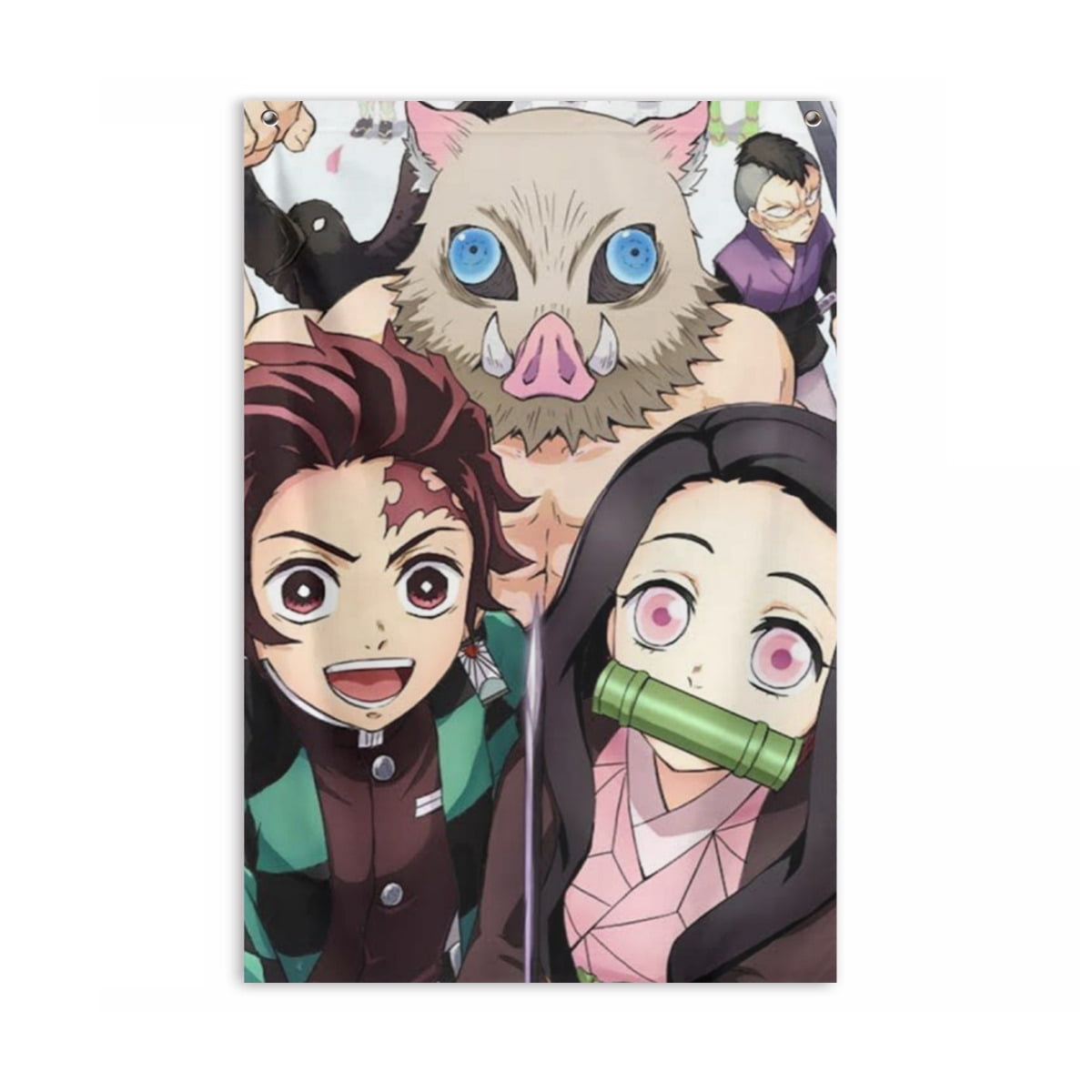 Demon Slayer Cartoon Flag 4x6ft Banner for Dormitory Decoration ...