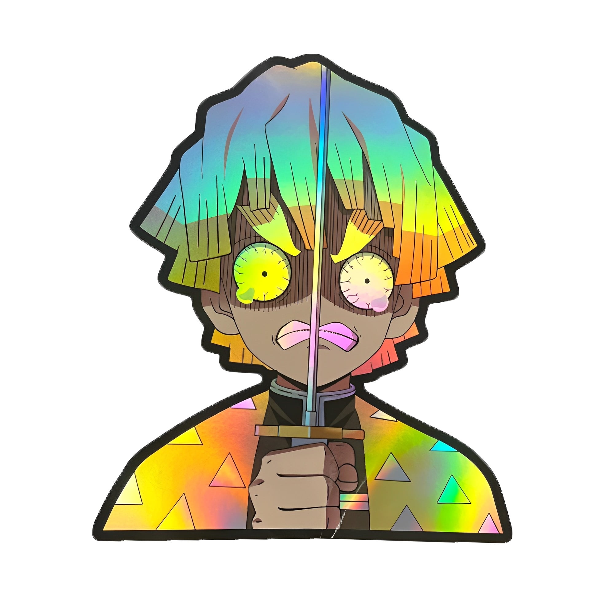 Demon Slayer Cartoon Holographic Stickers Set of 25 Anime Lenticular ...