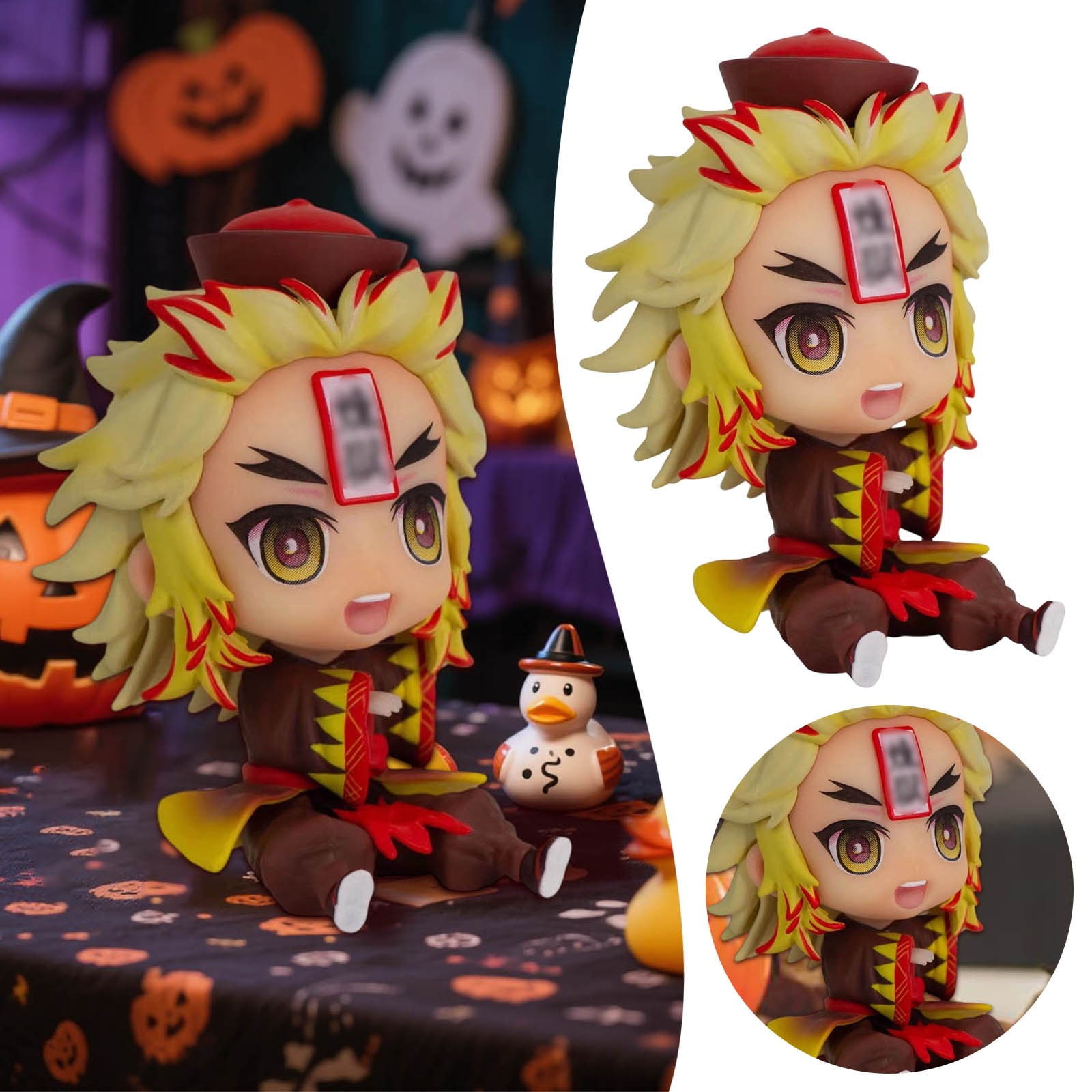 Demon Slayer Character Action Figures Cute Style Rengoku Kyoujurou ...