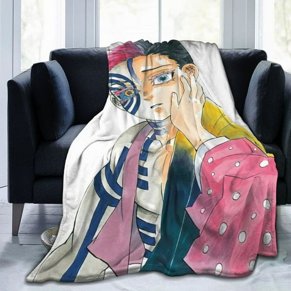 Demon Slayer Character Blanket – Flannel Throw Featuring Tanjiro ...
