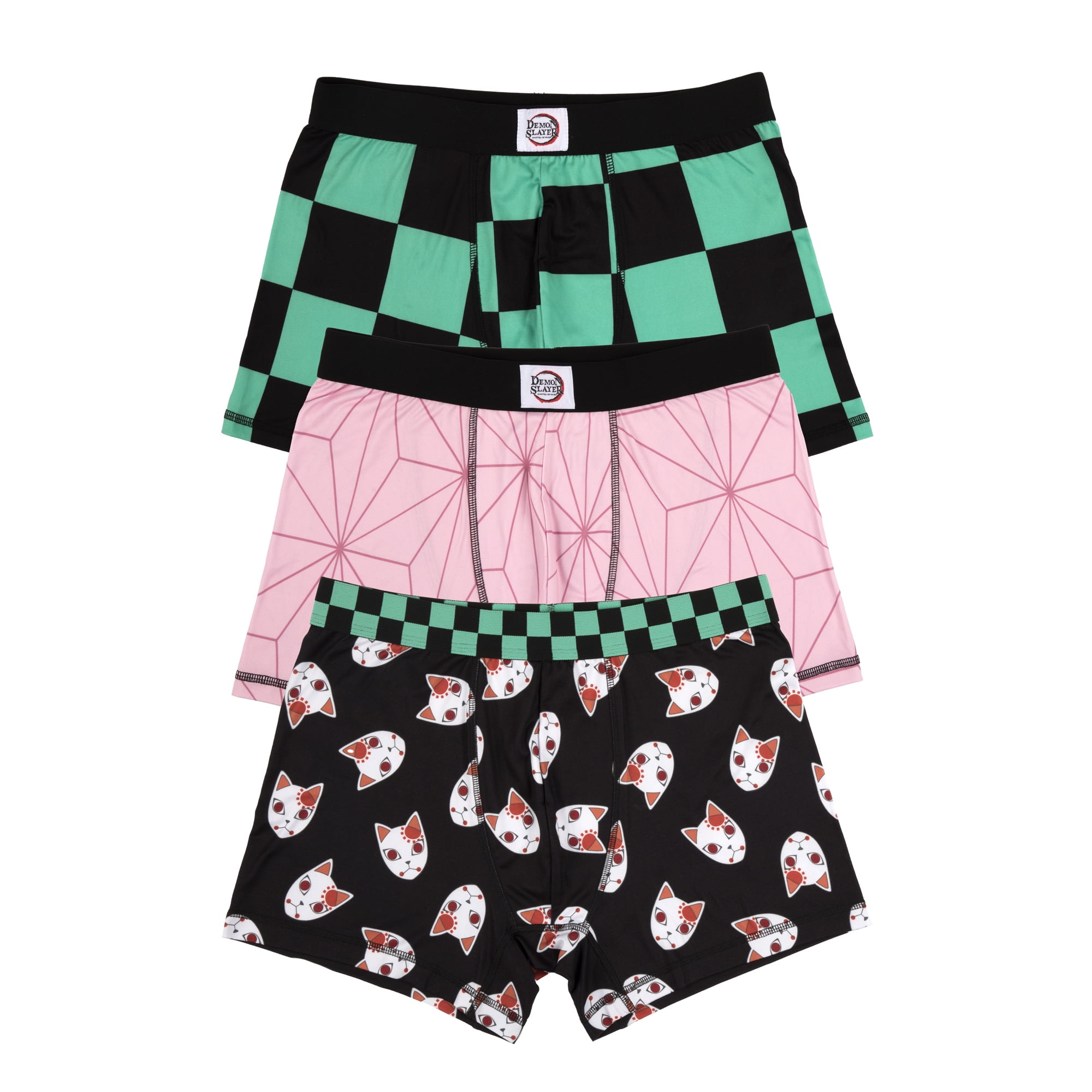 Demon Slayer Character Patterns Men's 3pk Boxer Briefs-Small - Walmart.com