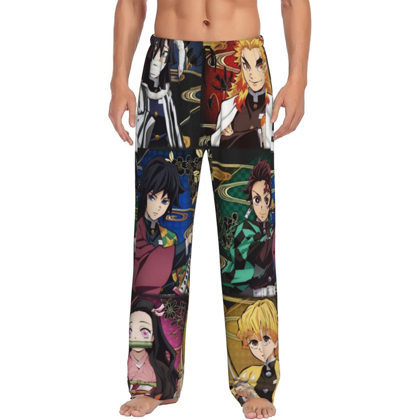 Demon Slayer Characters Anime Men's Pajama Pants Lounge Fashion Daily ...