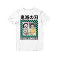 Demon Slayer Checker Boxes Character Adult Men's Short Sleeve T-Shirt ...