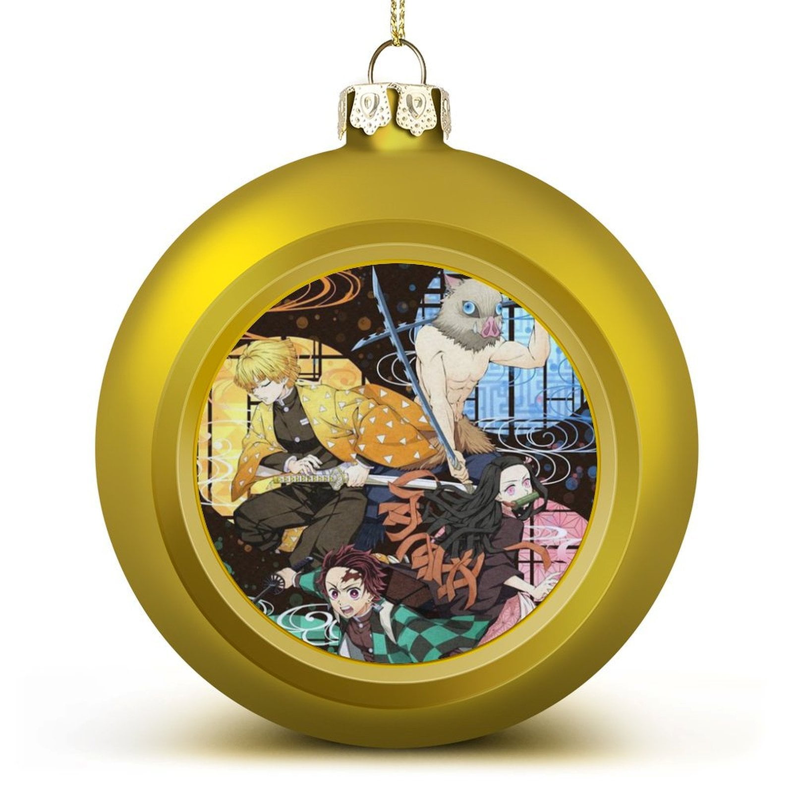 Demon Slayer Christmas Balls Decorative Matte Xmas Ornaments Christmas ...