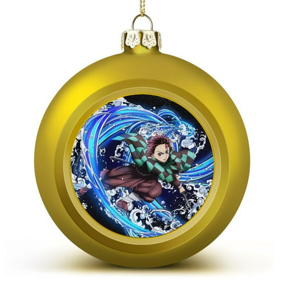 Demon Slayer Christmas Balls Decorative Matte Xmas Ornaments Christmas ...
