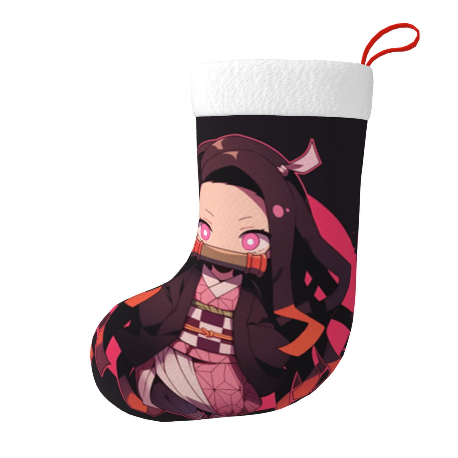 Demon Slayer Christmas Stocking 17.7" Classic Xmas Stockings For Family ...