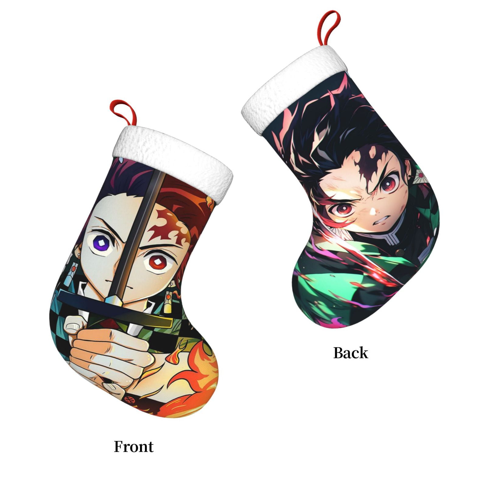 Demon Slayer Christmas Stocking Gift Home Decor Hanging Socks Kids Kits ...