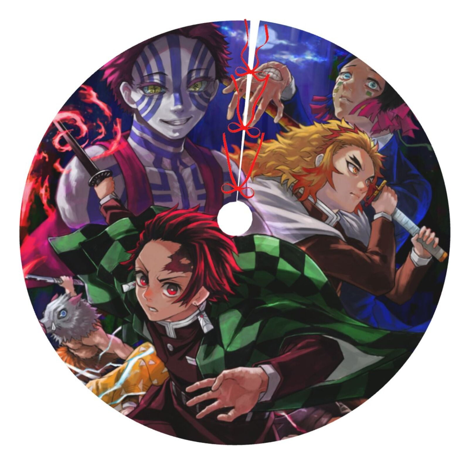 Demon Slayer Christmas Tree Skirt, Xmas Tree Skirts Mat 30" for Indoor ...
