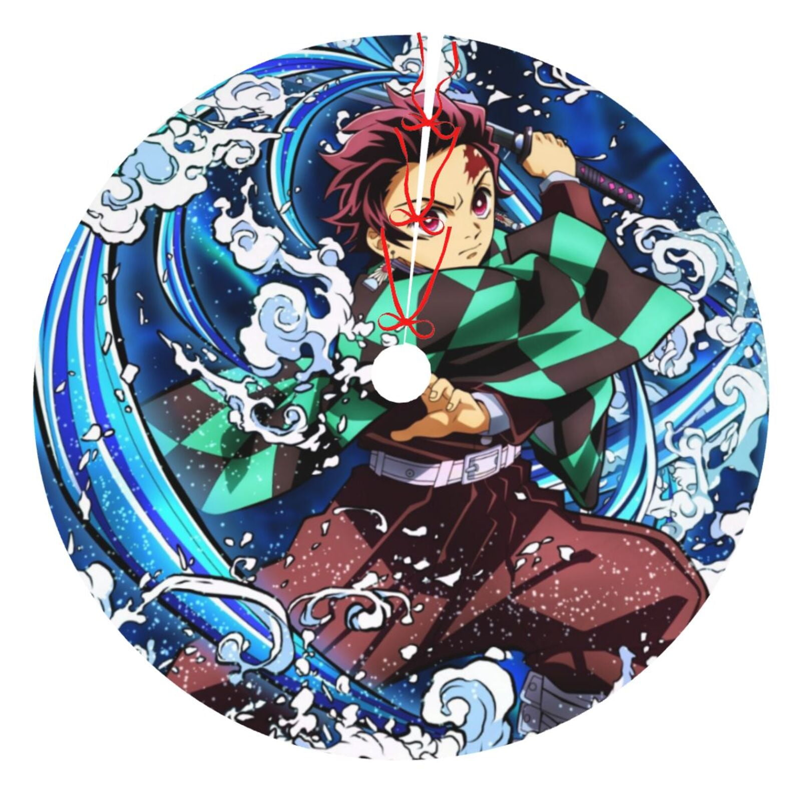 Demon Slayer Christmas Tree Skirt, Xmas Tree Skirts Mat 48" for Indoor ...