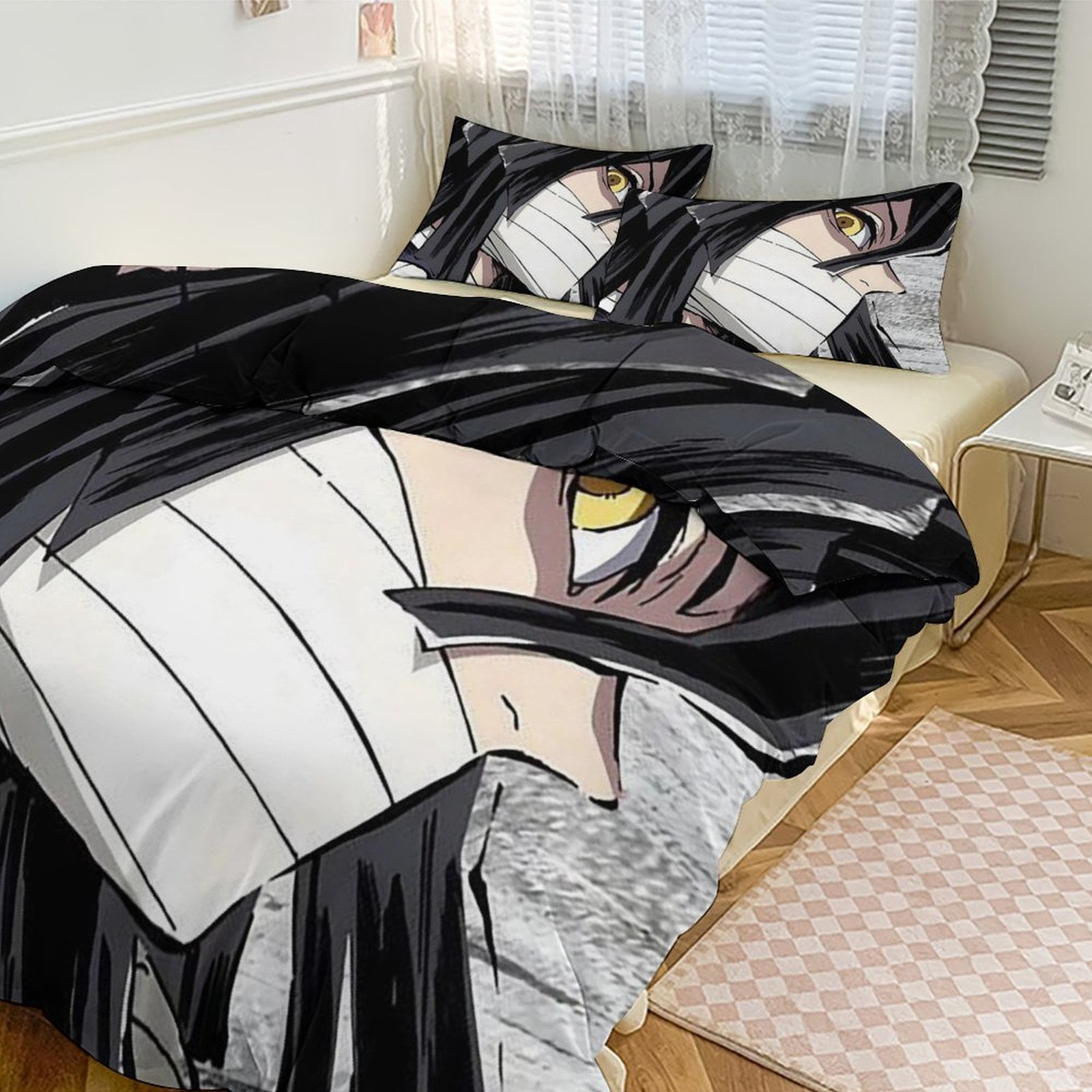Demon Slayer Comforter Set Queen - Bed in A Bag Queen 3 Pieces, Pintuck ...