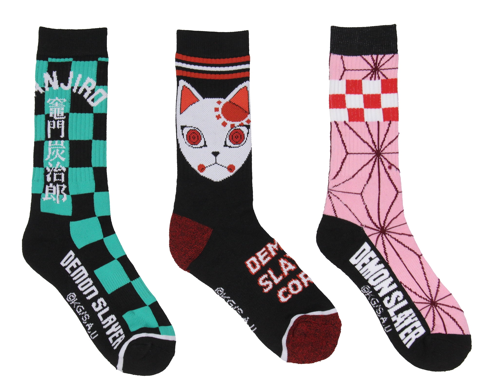 Demon Slayer Crew Socks, Demon Slayer Manga Tanjiro And Nezuko Socks ...