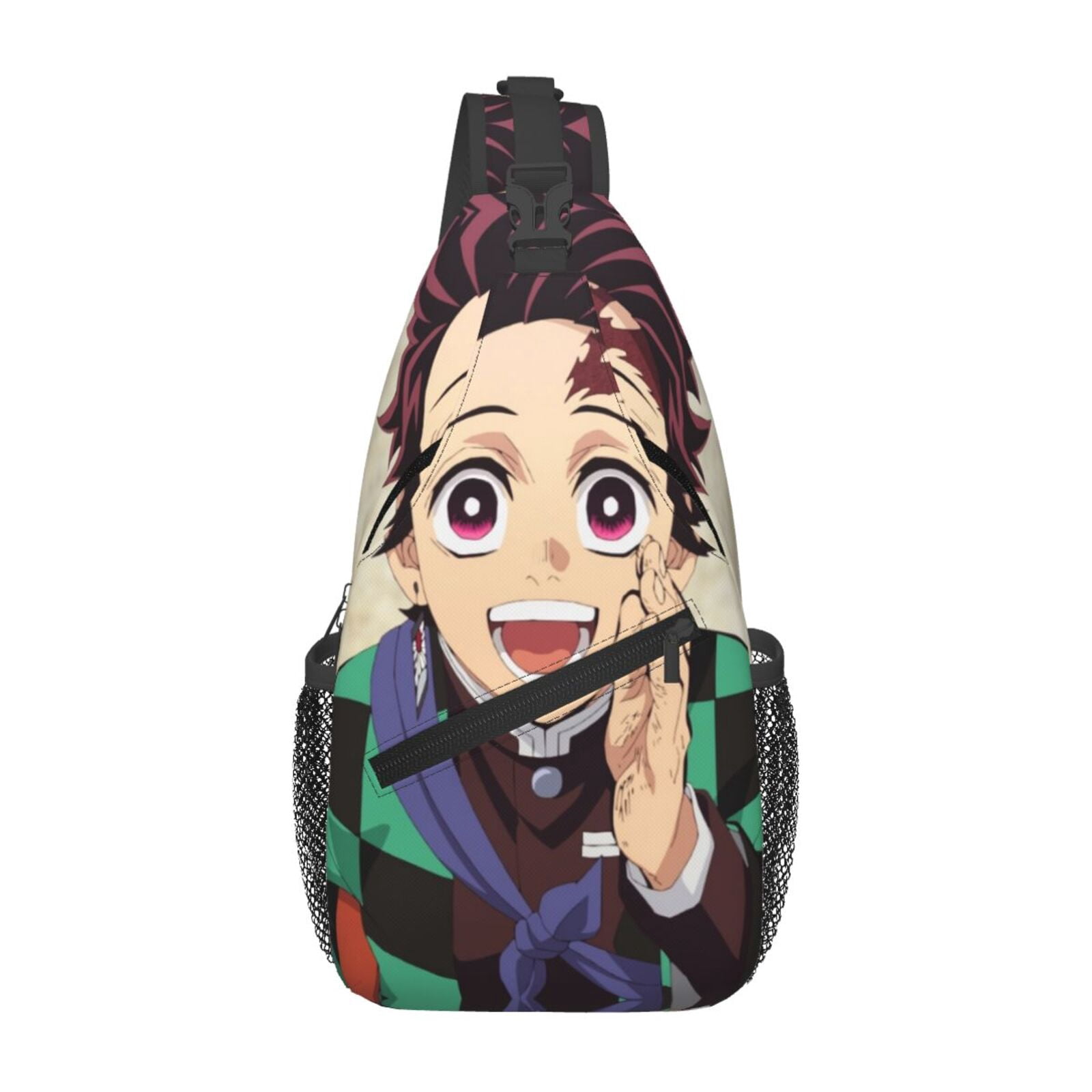Demon Slayer Cross Chest Bag Diagonally Sling Backpack Outdoor Travel ...