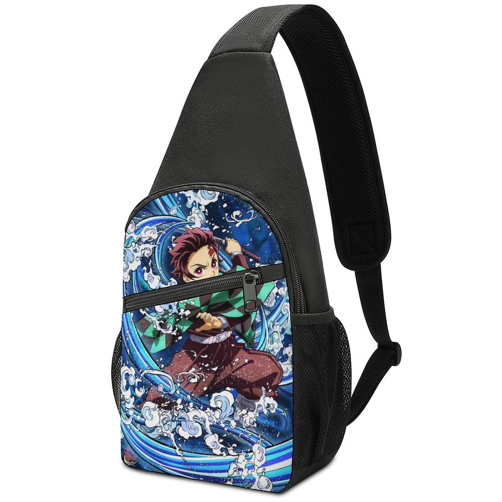 Demon Slayer Crossbody Backpack Sling Bag for Men Women One Shoulder ...
