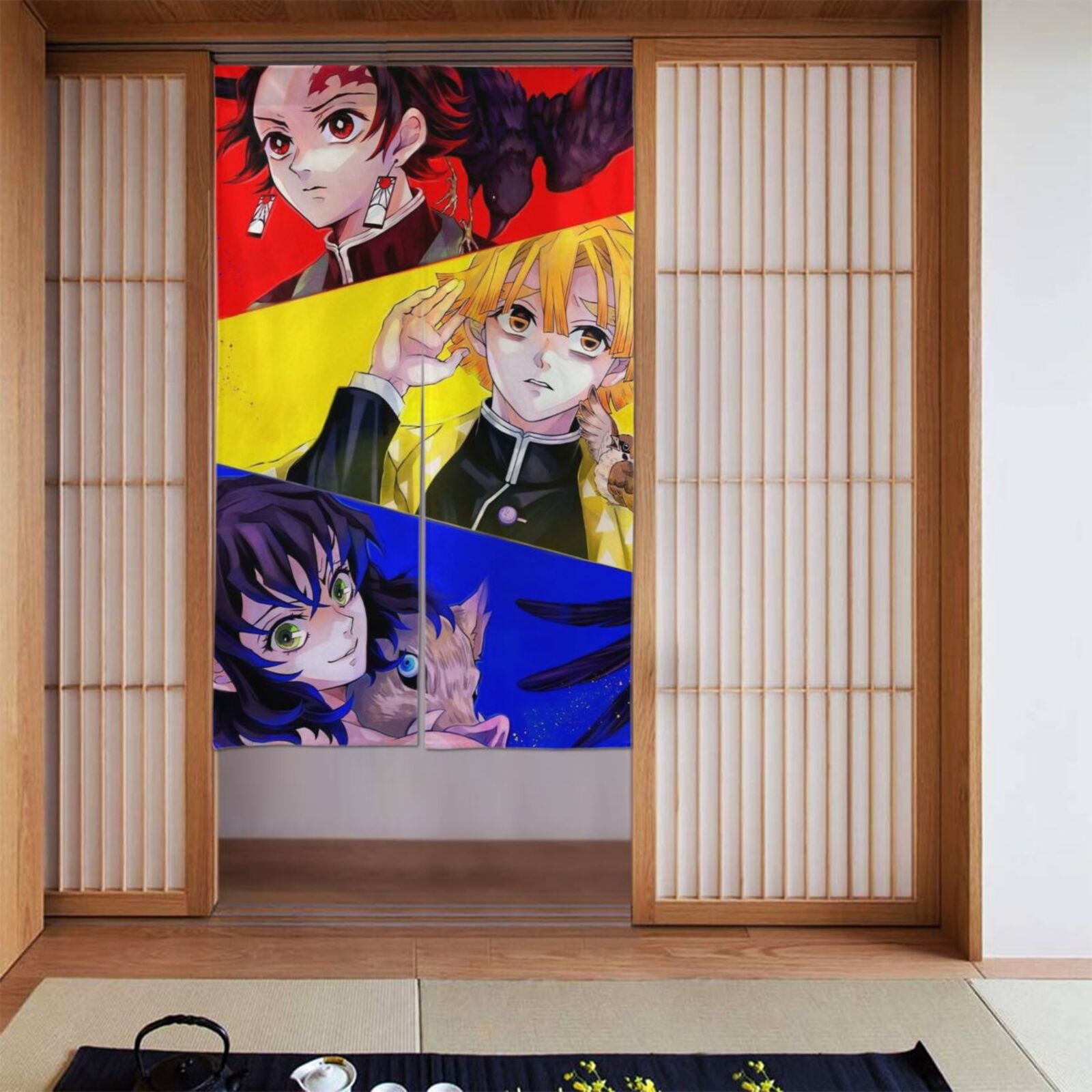 Demon Slayer Custom Funny Photo Doorway Curtain, Customized ...