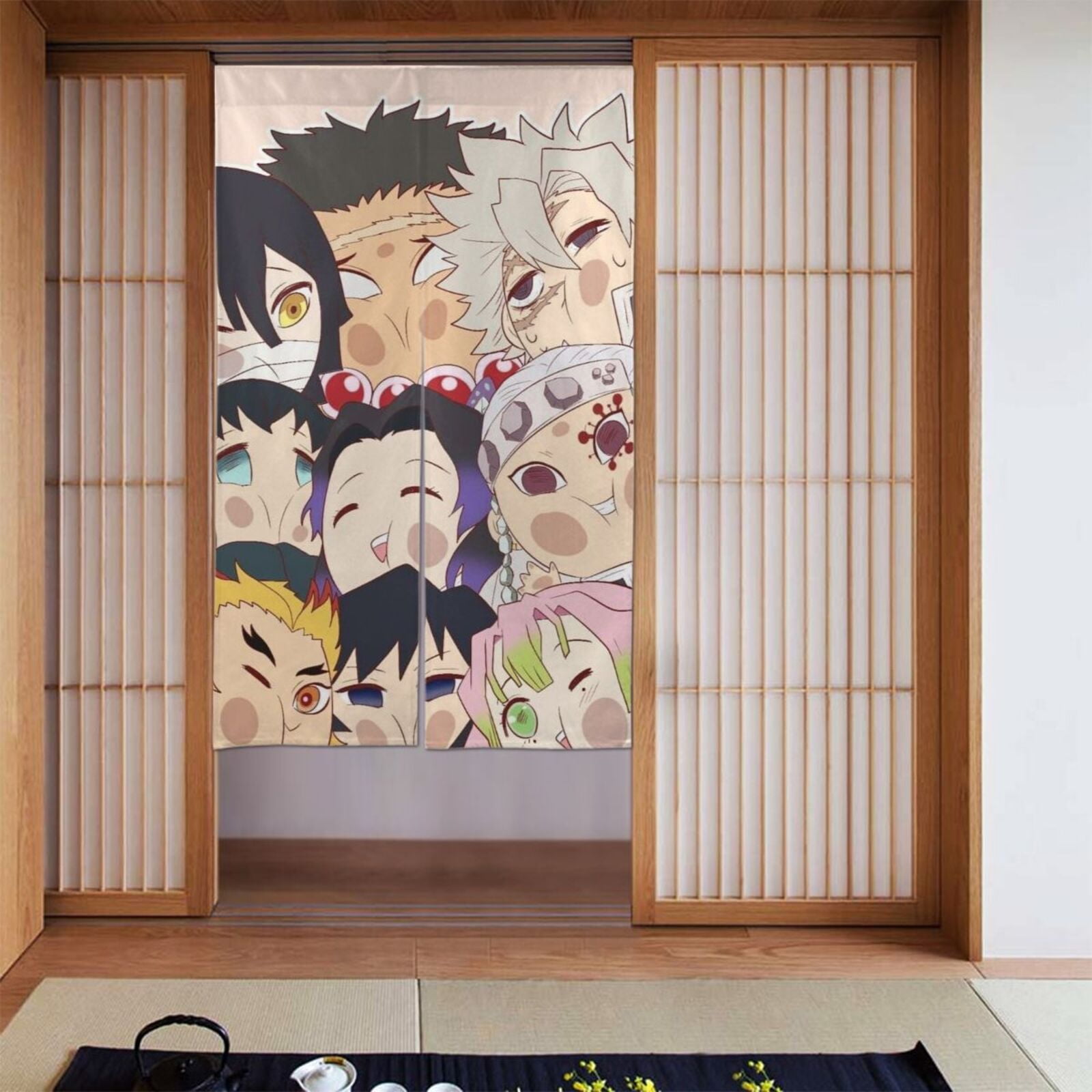 Demon Slayer Custom Funny Photo Doorway Curtain, Customized ...