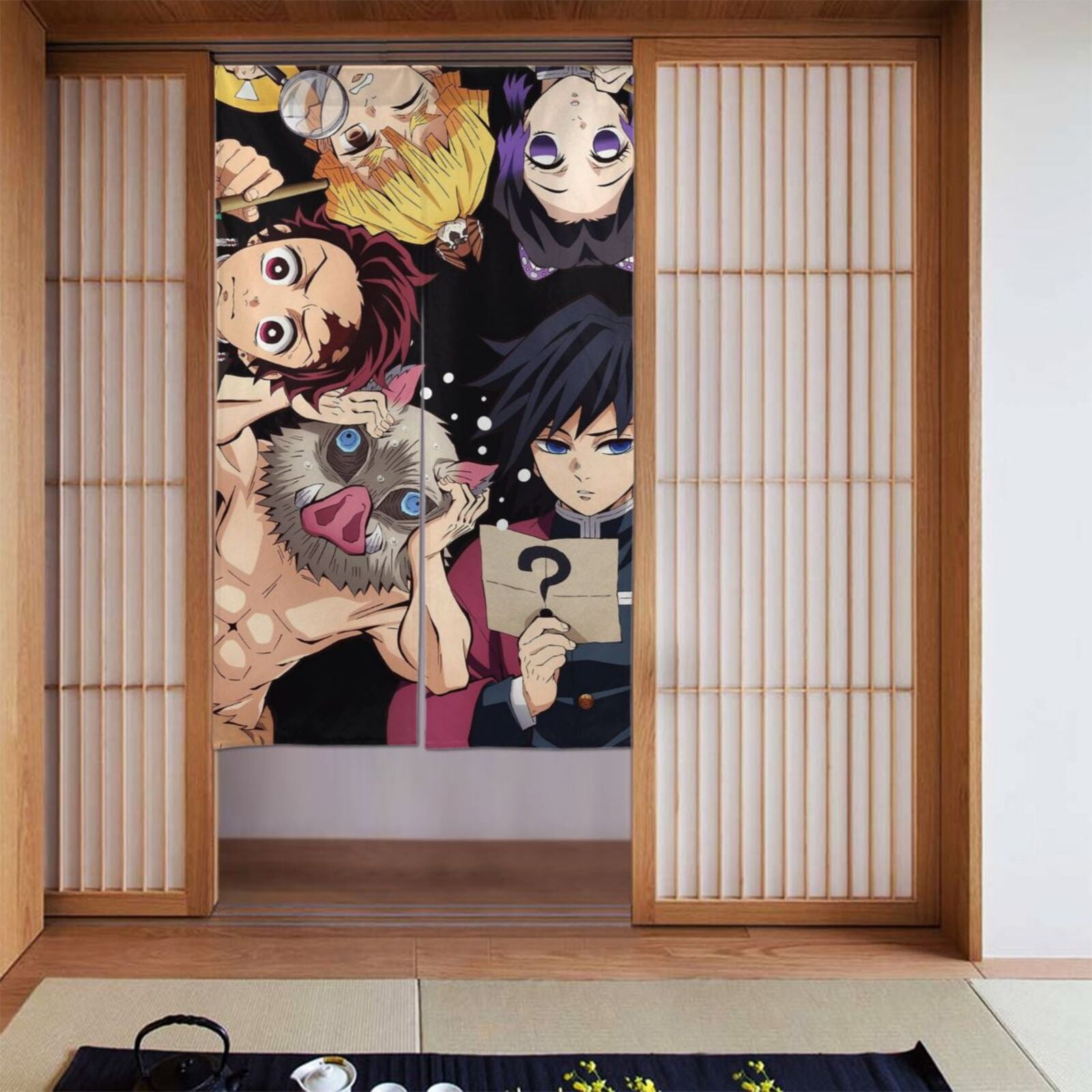 Demon Slayer Custom Funny Photo Doorway Curtain, Customized ...