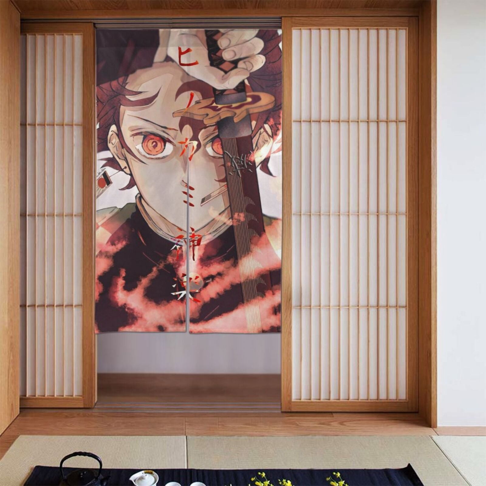 Demon Slayer Custom Funny Photo Doorway Curtain, Customized ...