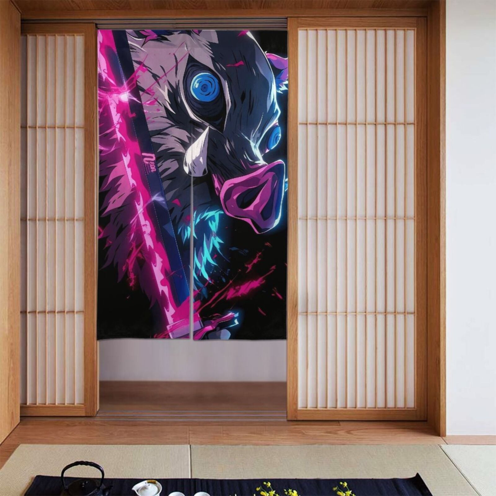 Demon Slayer Custom Funny Photo Doorway Curtain, Customized ...