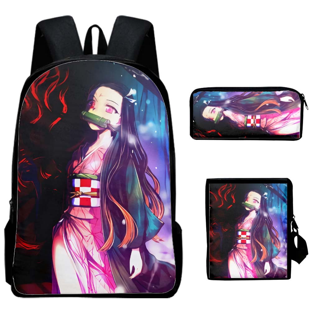 Demon Slayer Daily Backpack Travel Backpacks With Lunch Bag Pencil Bag ...