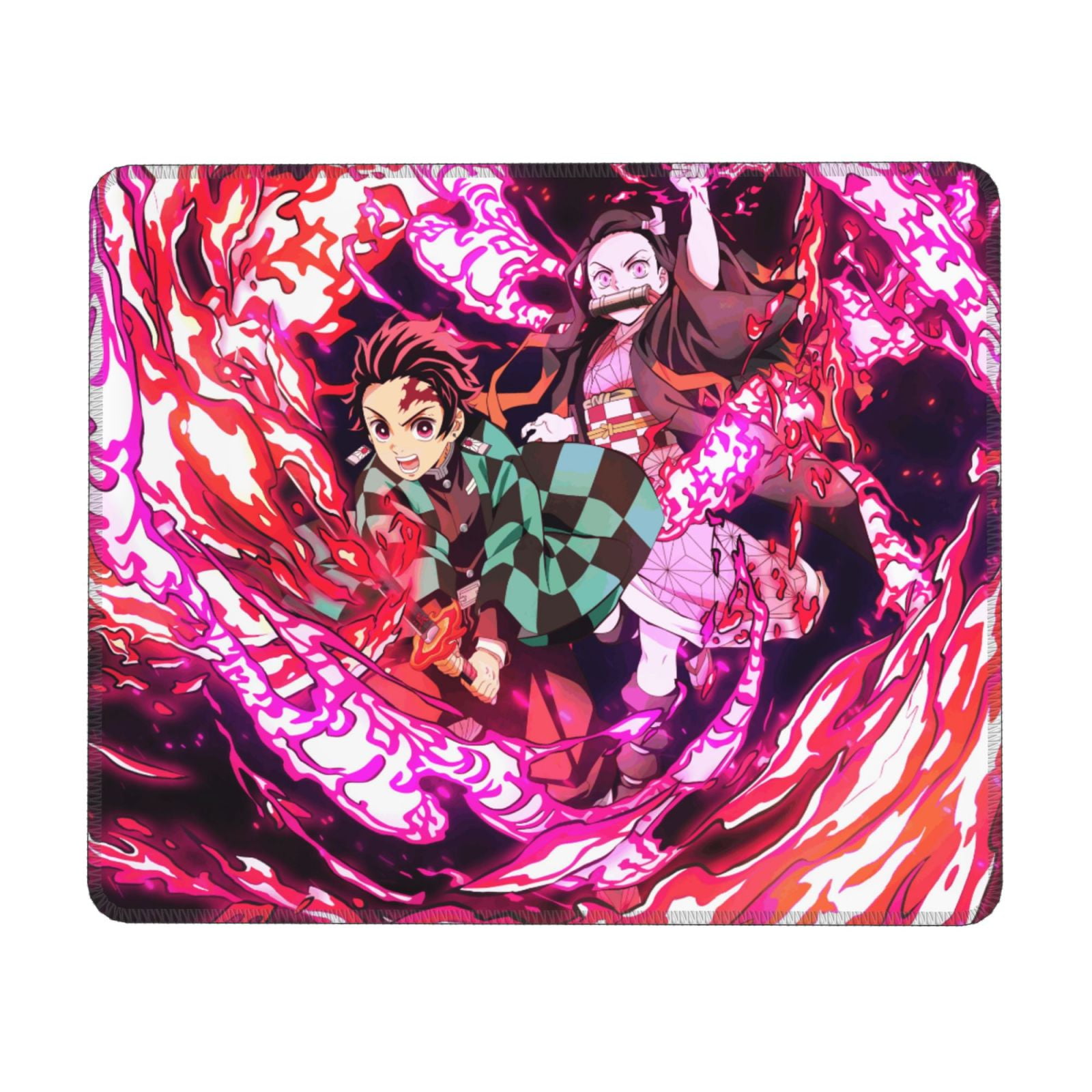 Demon Slayer Desk Mat, Gaming Mouse Pad Mat with Non-Slip Base Stitched ...