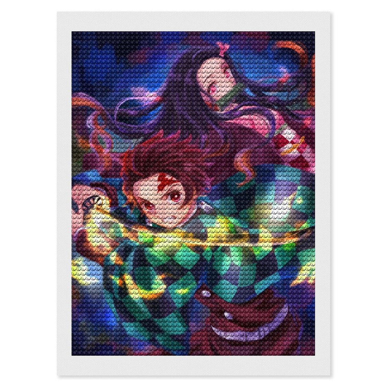 Demon Slayer Diamond Art Kits for Adults 5D Diamond Art Kit Paint by ...