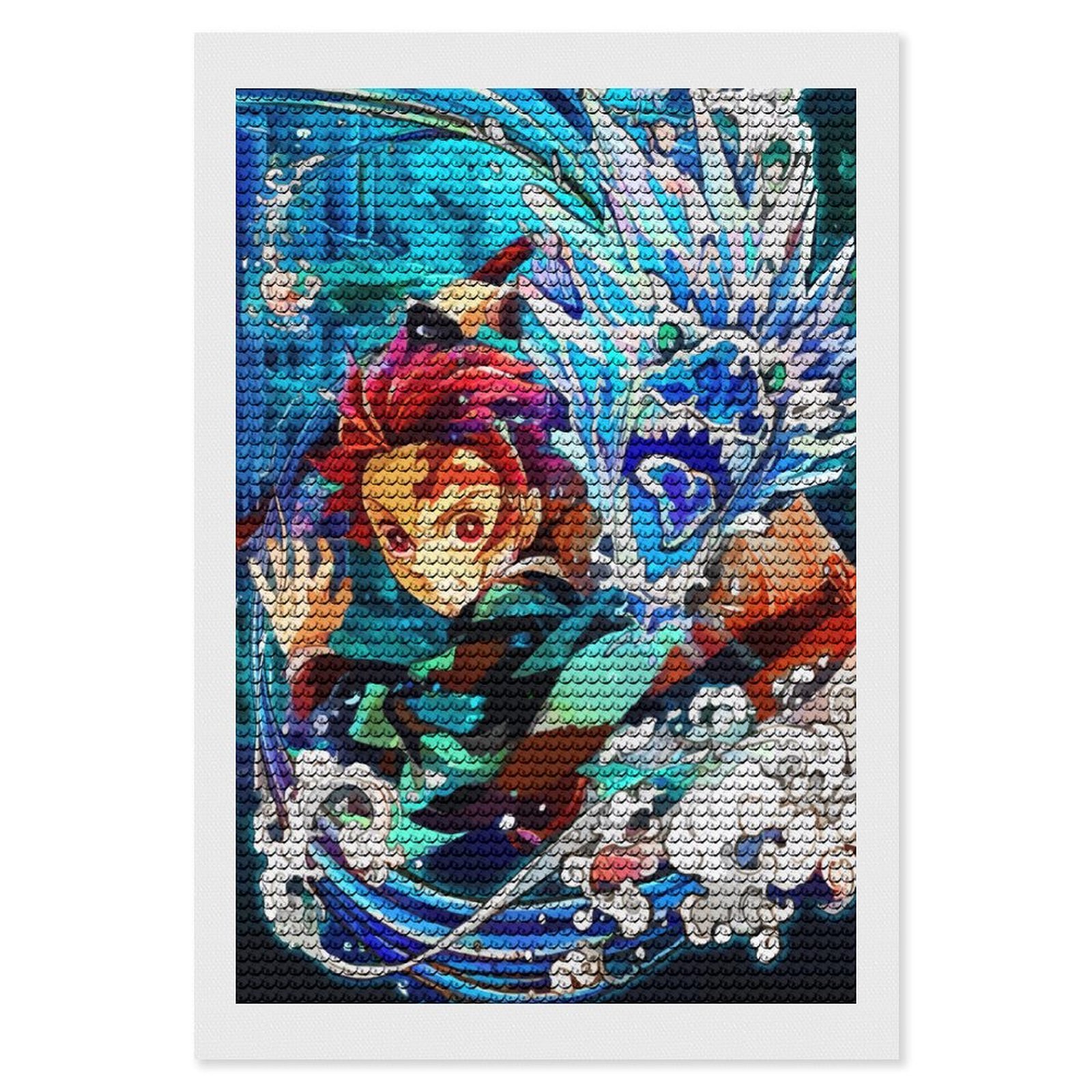 Demon Slayer Diamond Art Kits for Adults 5D Diamond Art Kit Paint by ...