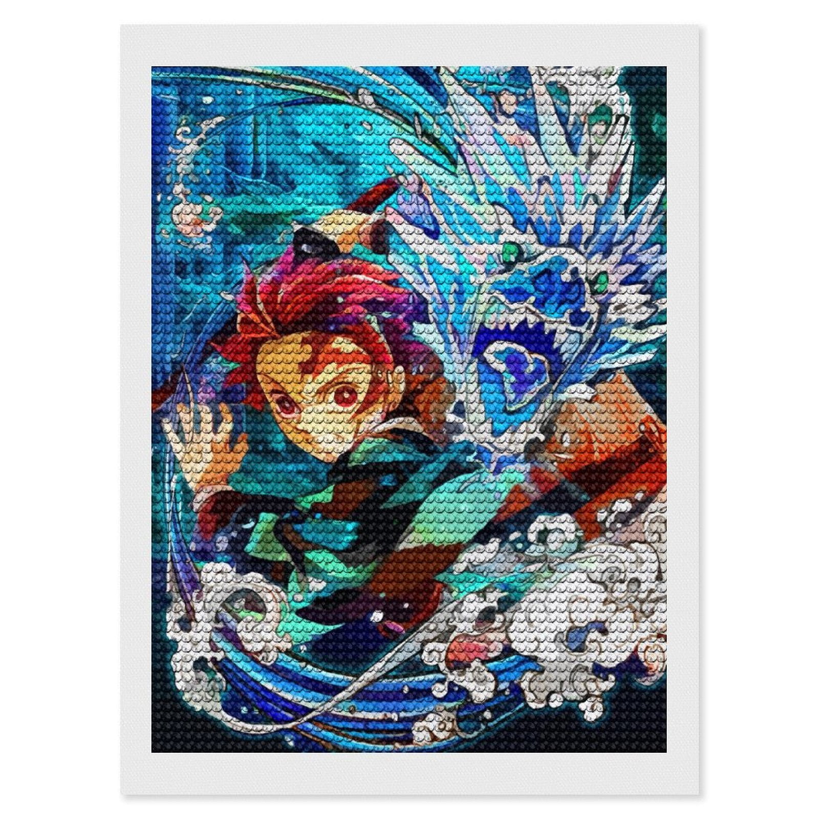 Demon Slayer Diamond Art Kits for Adults 5D Diamond Art Kit Paint by ...