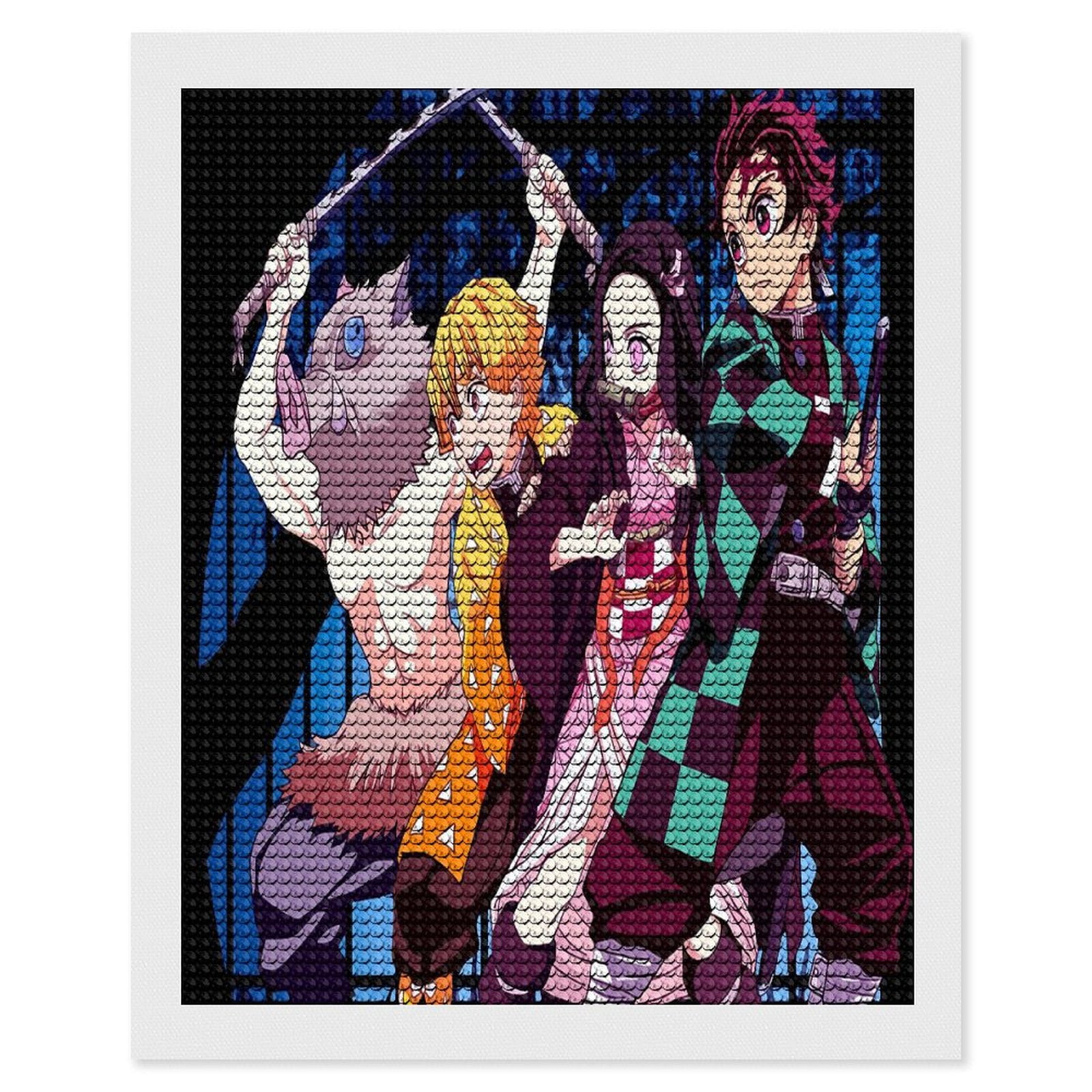 Demon Slayer Diamond Art Kits for Adults 5D Diamond Art Kit Paint by ...