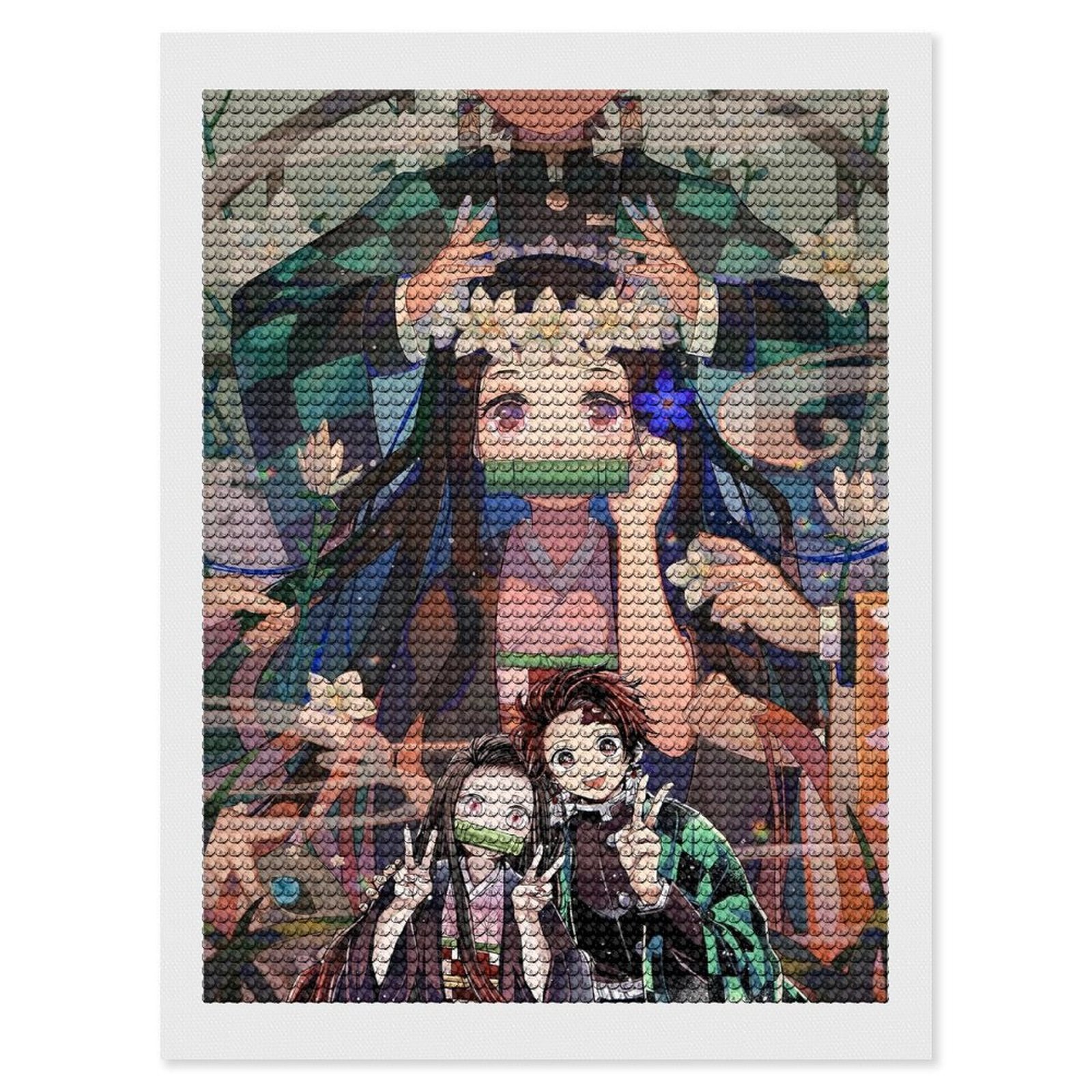 Demon Slayer Diamond Art Kits for Adults 5D Diamond Art Kit Paint by ...