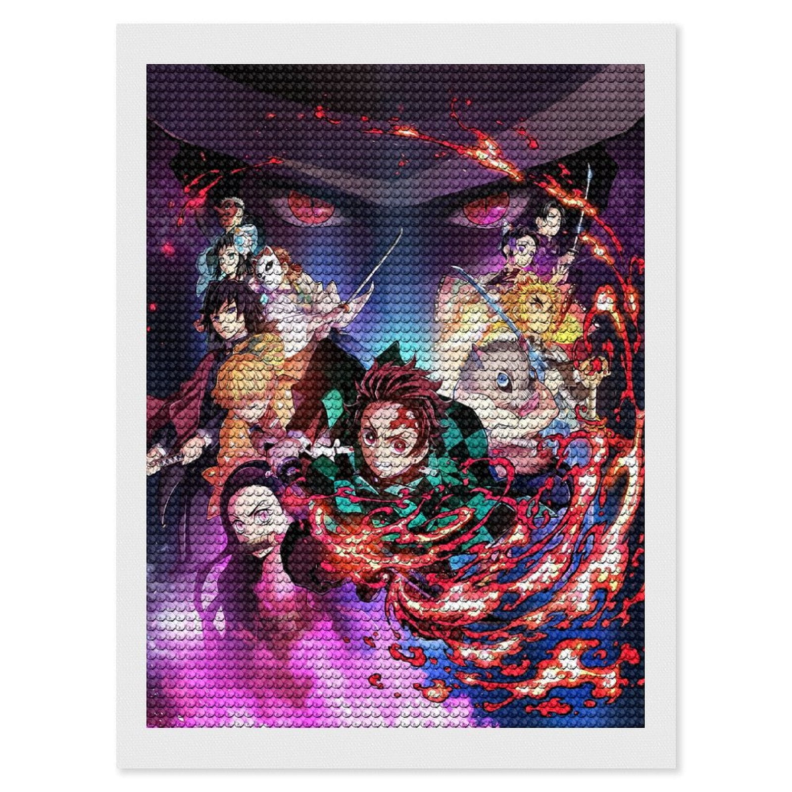 Demon Slayer Diamond Art Kits for Adults 5D Diamond Art Kit Paint by ...