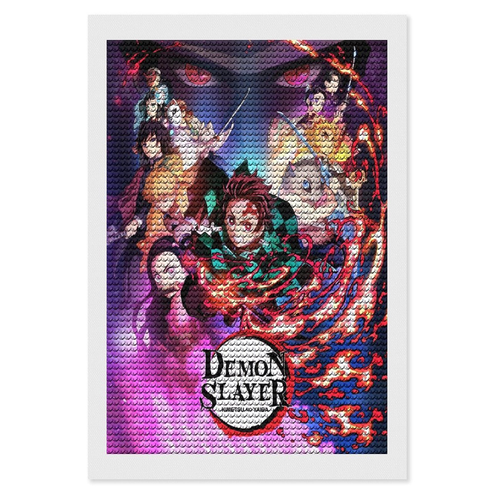 Demon Slayer Diamond Art Kits for Adults 5D Diamond Art Kit Paint by ...