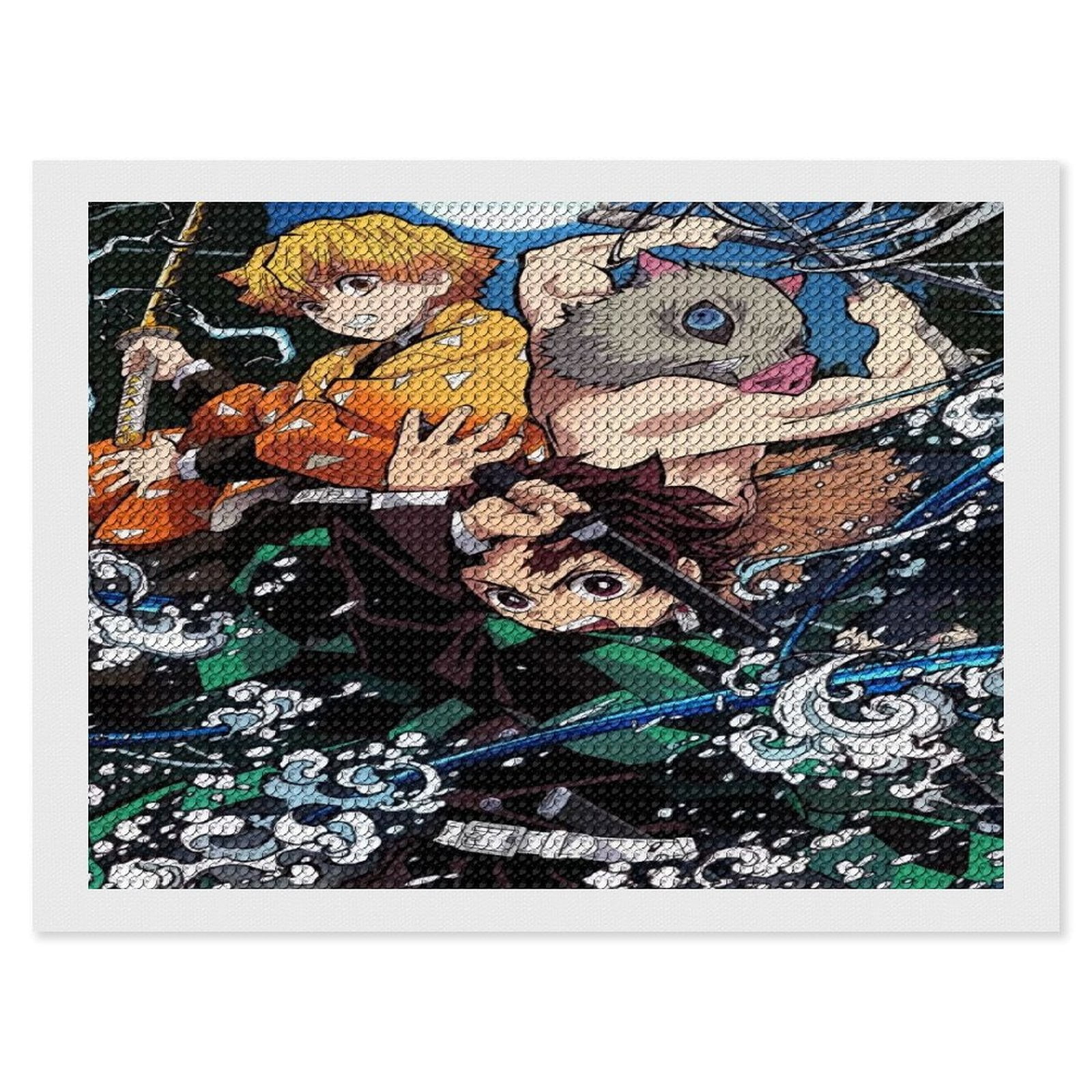Demon Slayer Diamond Art Kits for Adults 5D Diamond Art Kit Paint by ...