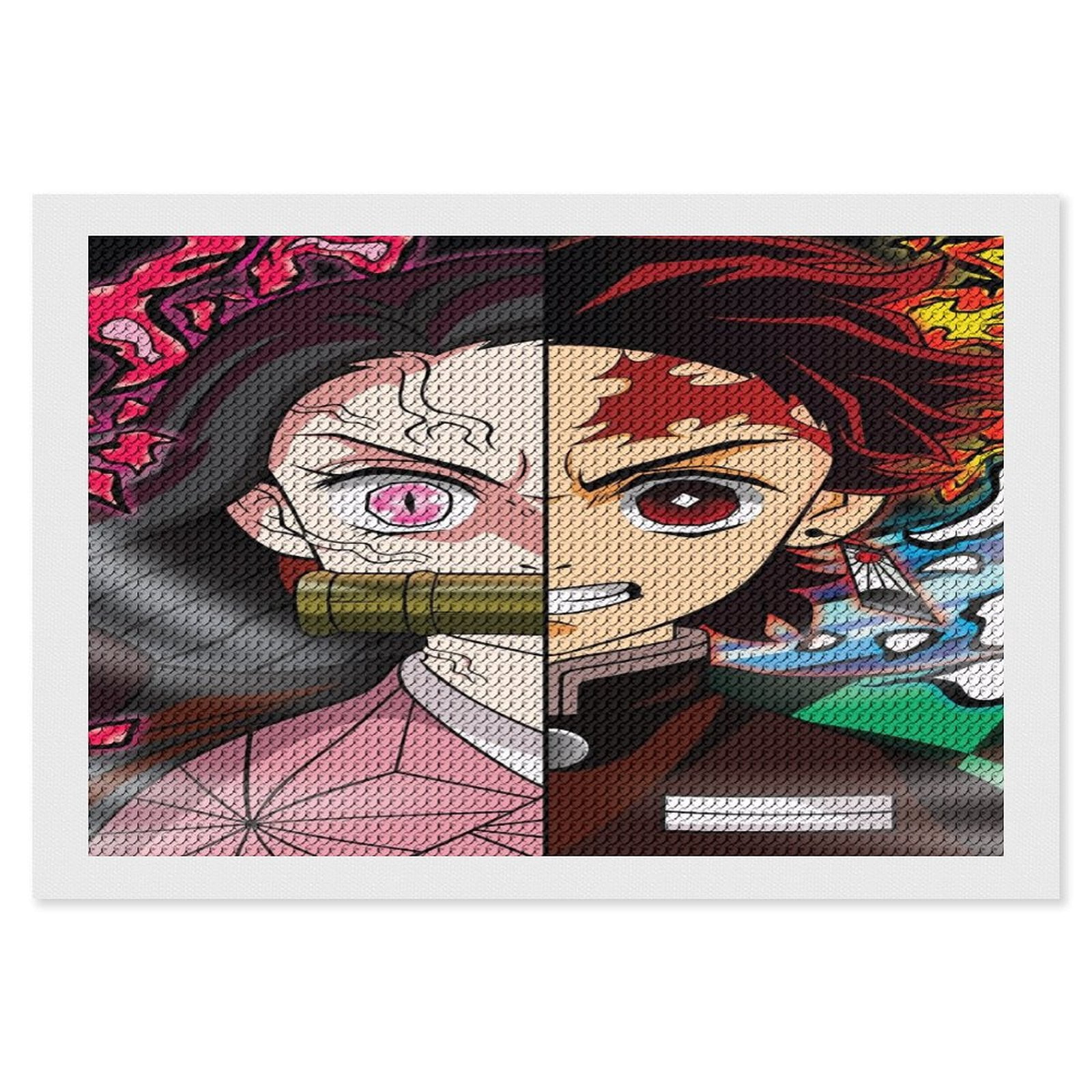 Demon Slayer Diamond Art Kits for Adults 5D Diamond Art Kit Paint by ...
