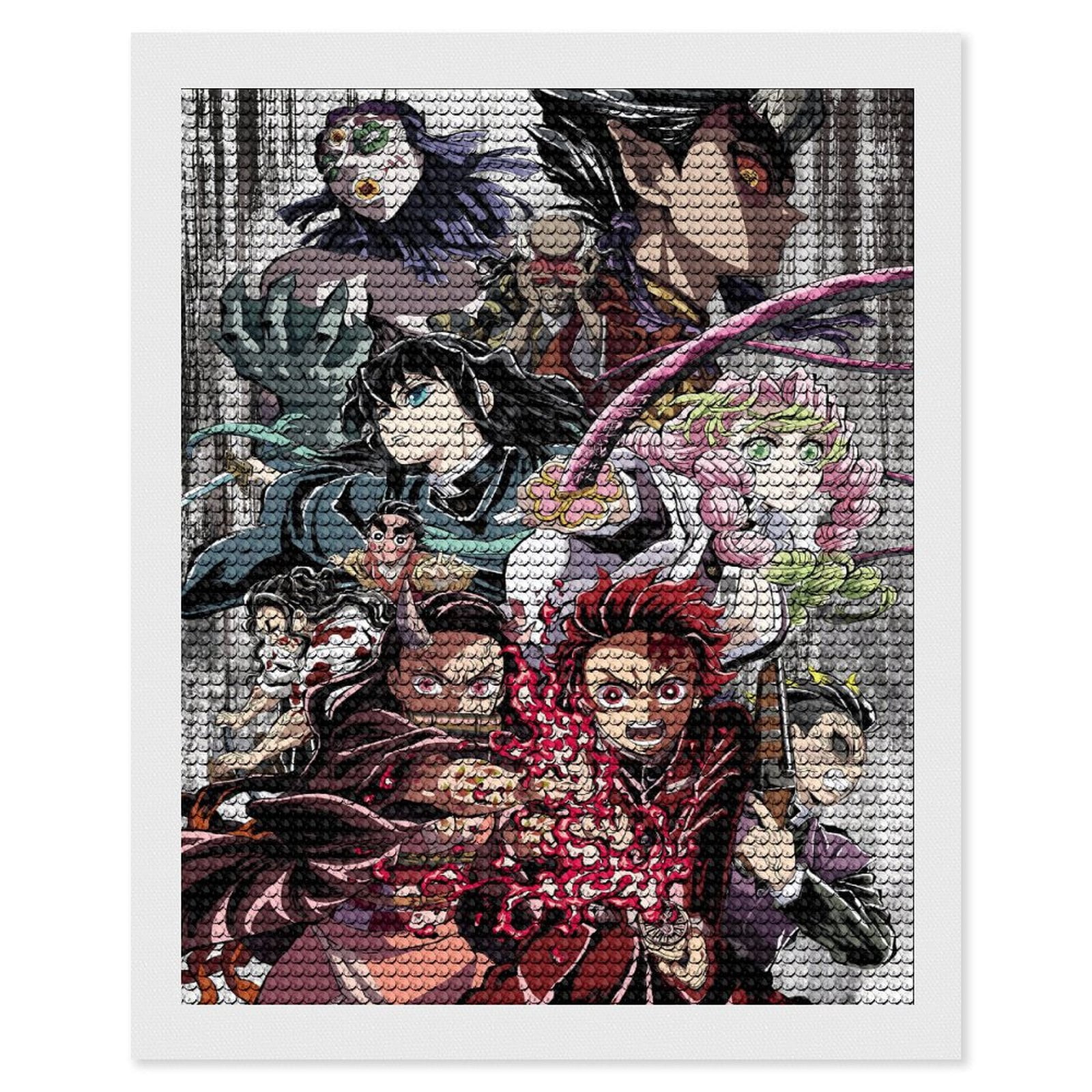 Demon Slayer Diamond Art Kits for Adults 5D Diamond Art Kit Paint by ...